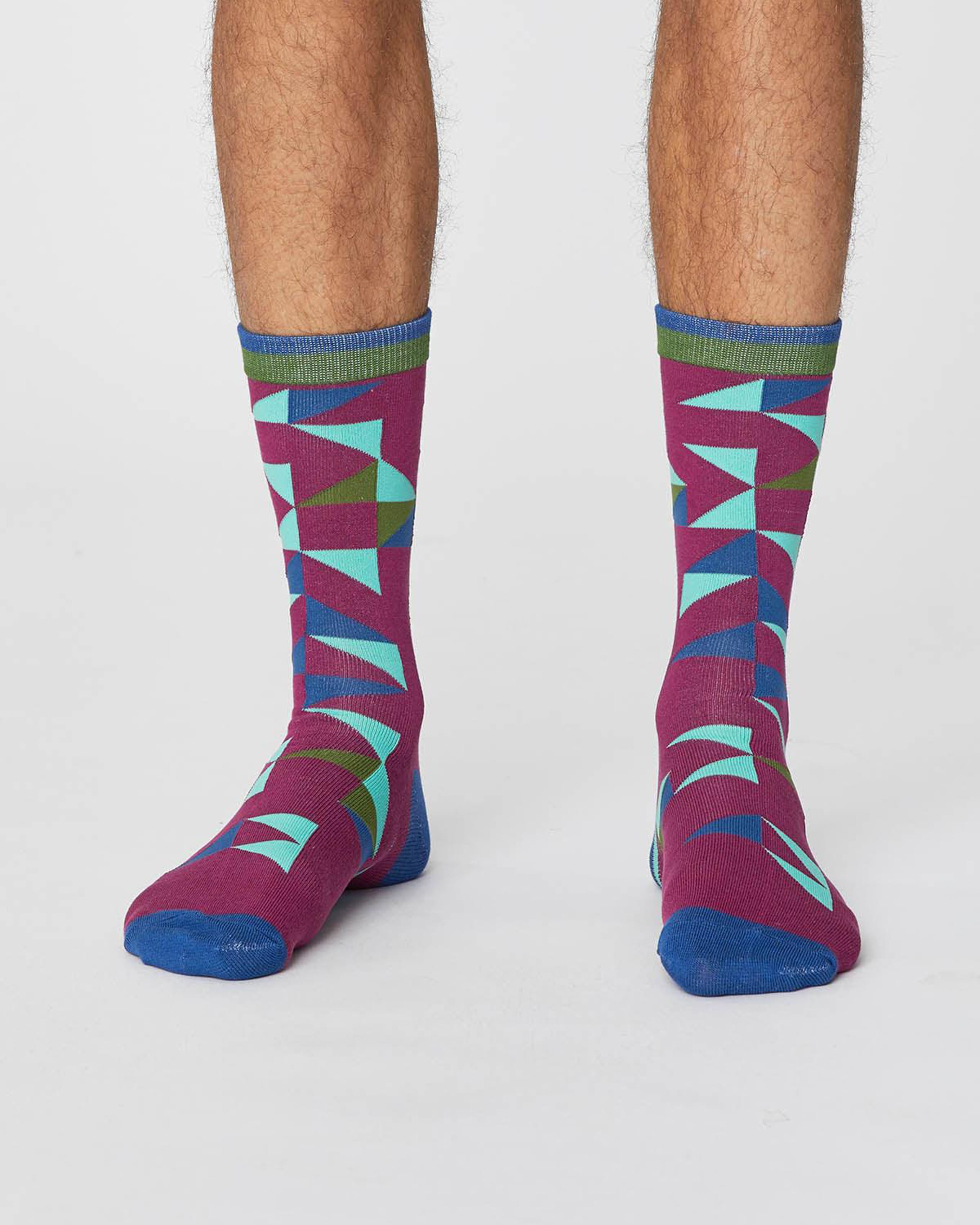 Beetroot | Triangle Socks | WoolOvers UK
