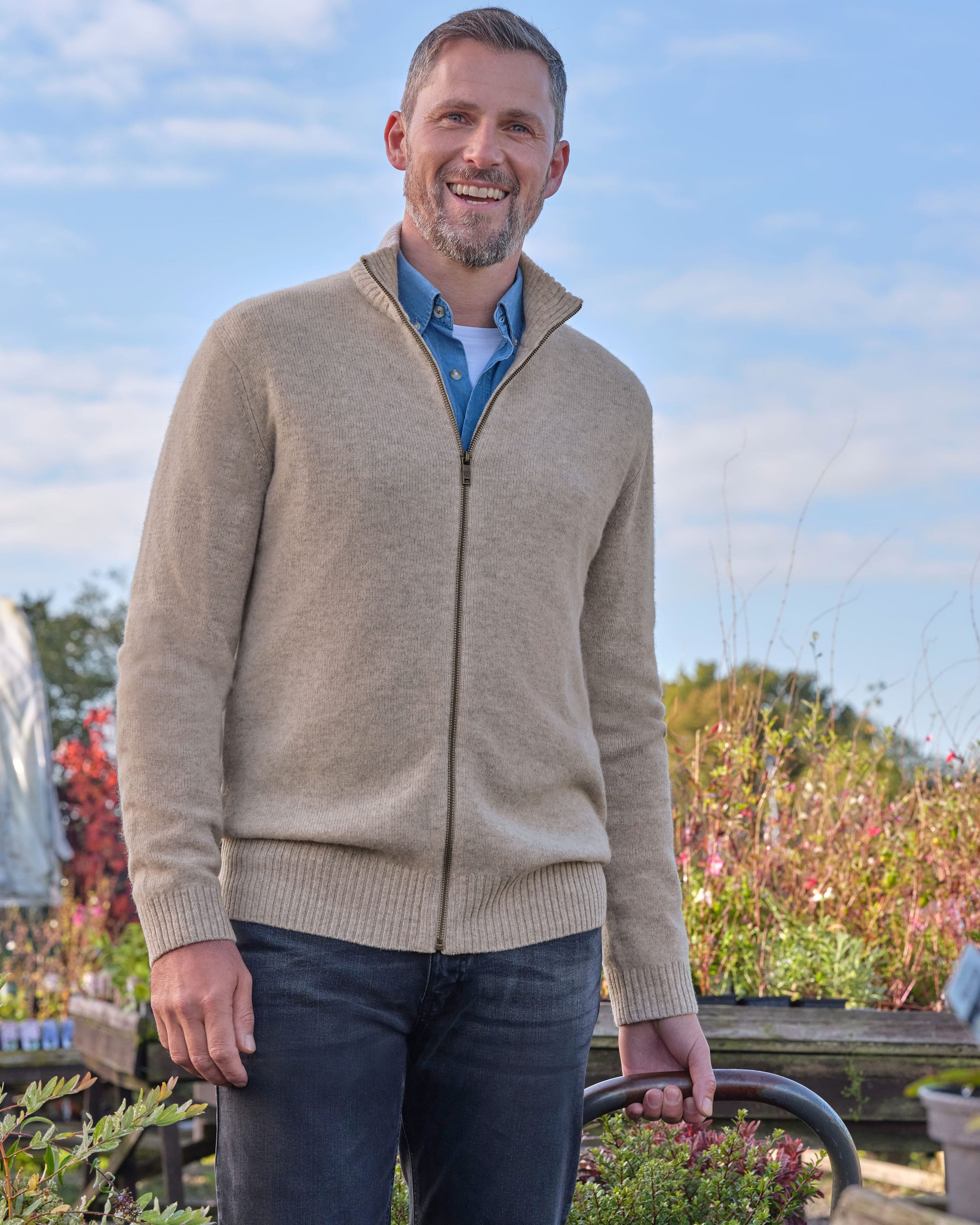 Mens Cardigan Collection | Quality Natural Knitwear | WoolOvers AU