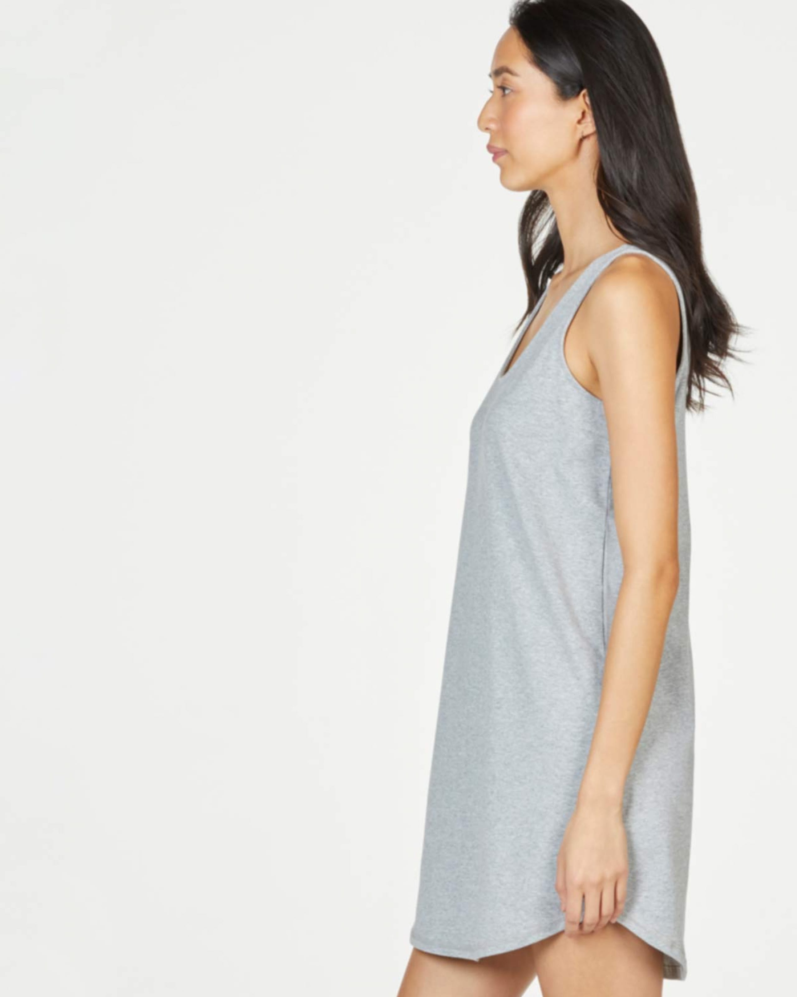 Grey Marl | Organic Cotton Slip Dress | WoolOvers UK