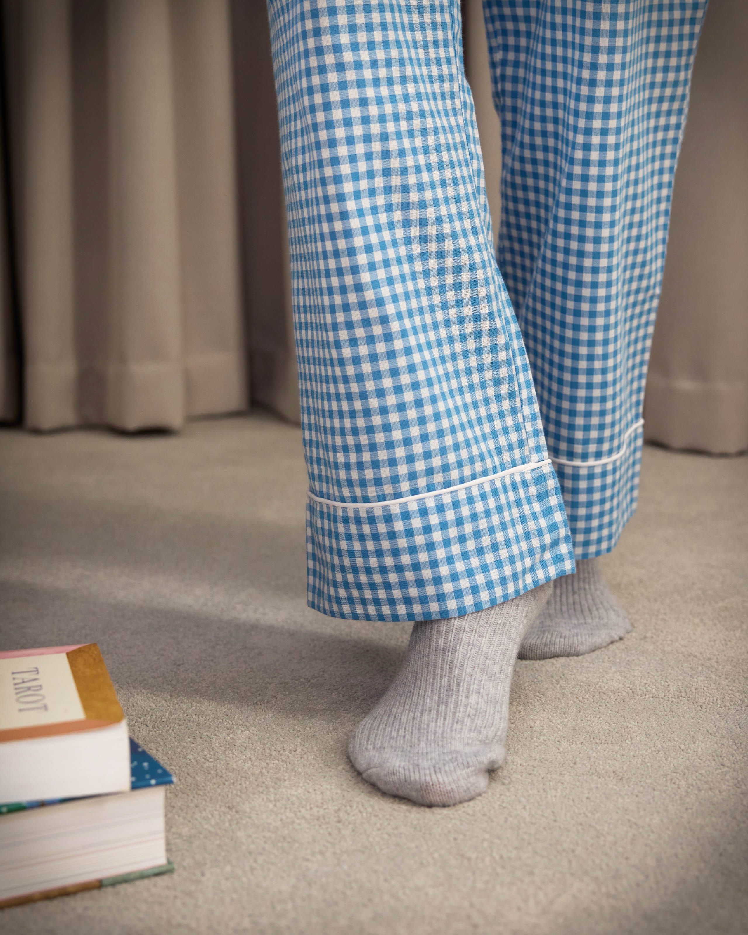 Gingham Check | Woven PJ Bottom | WoolOvers UK