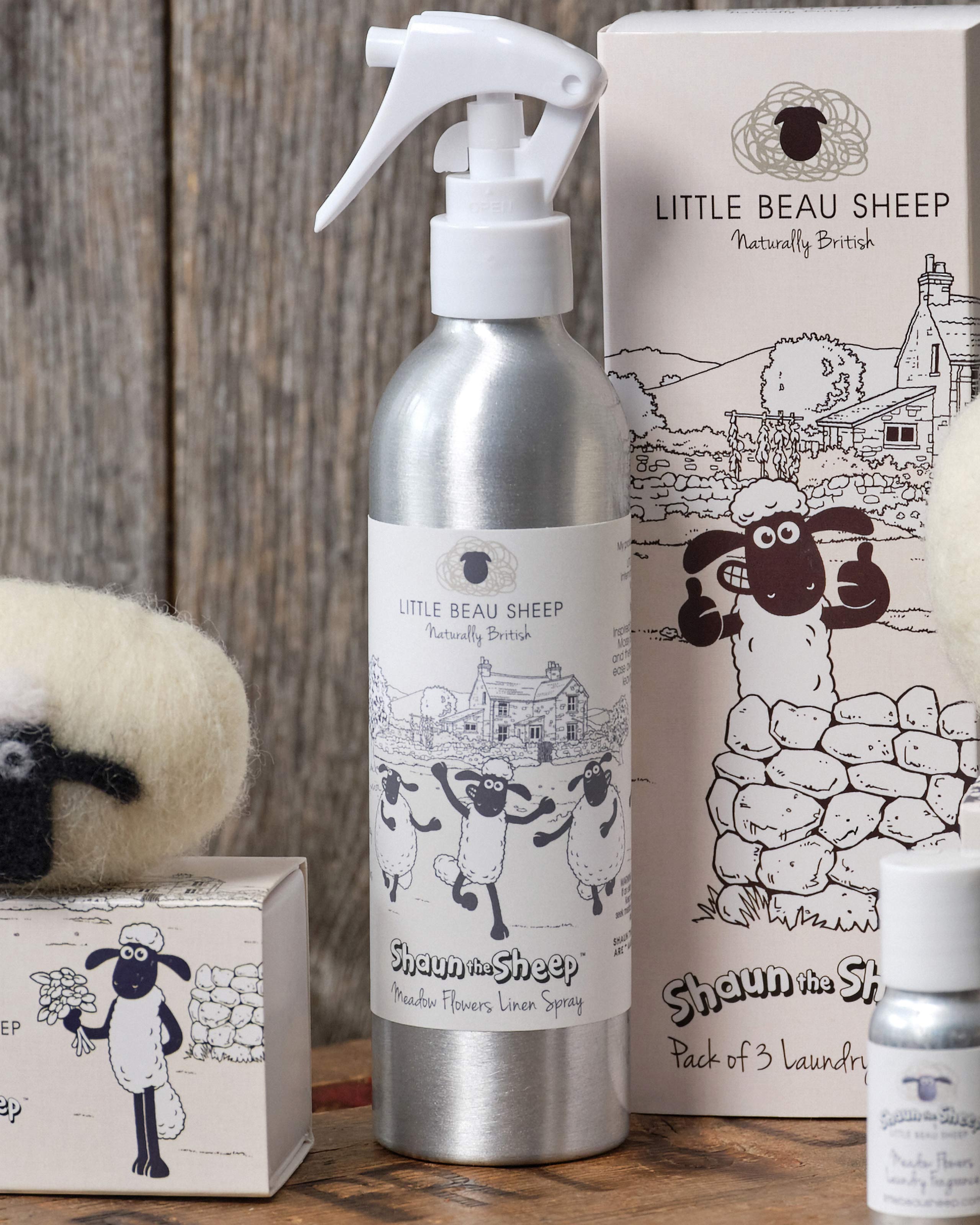 Natural | Little Beau Sheep Linen Spray | WoolOvers UK