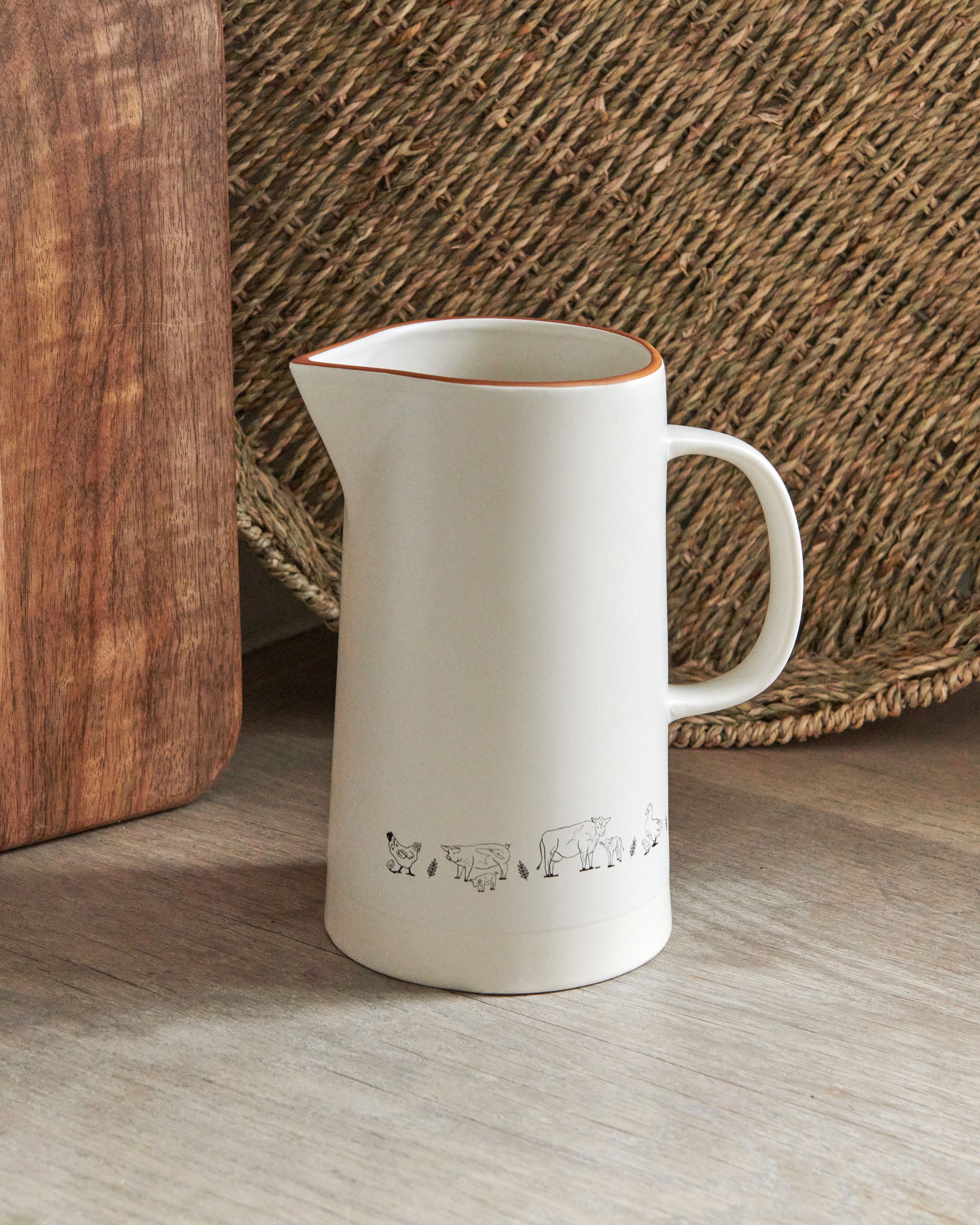 Natural | Woodbury Lane Animal Jug | WoolOvers UK