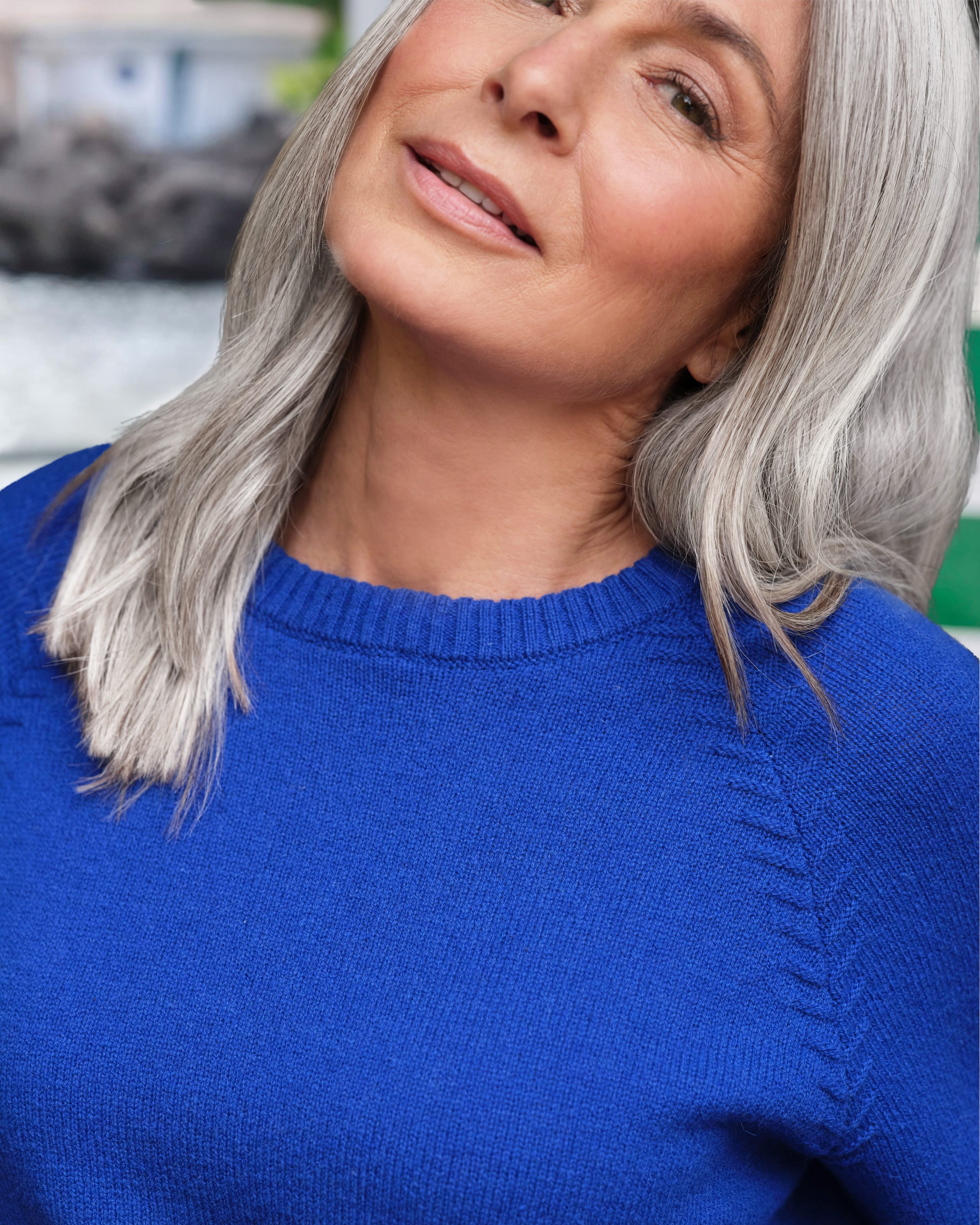 Cobalt Blue | Detachable Neck Boxy Jumper | WoolOvers AU