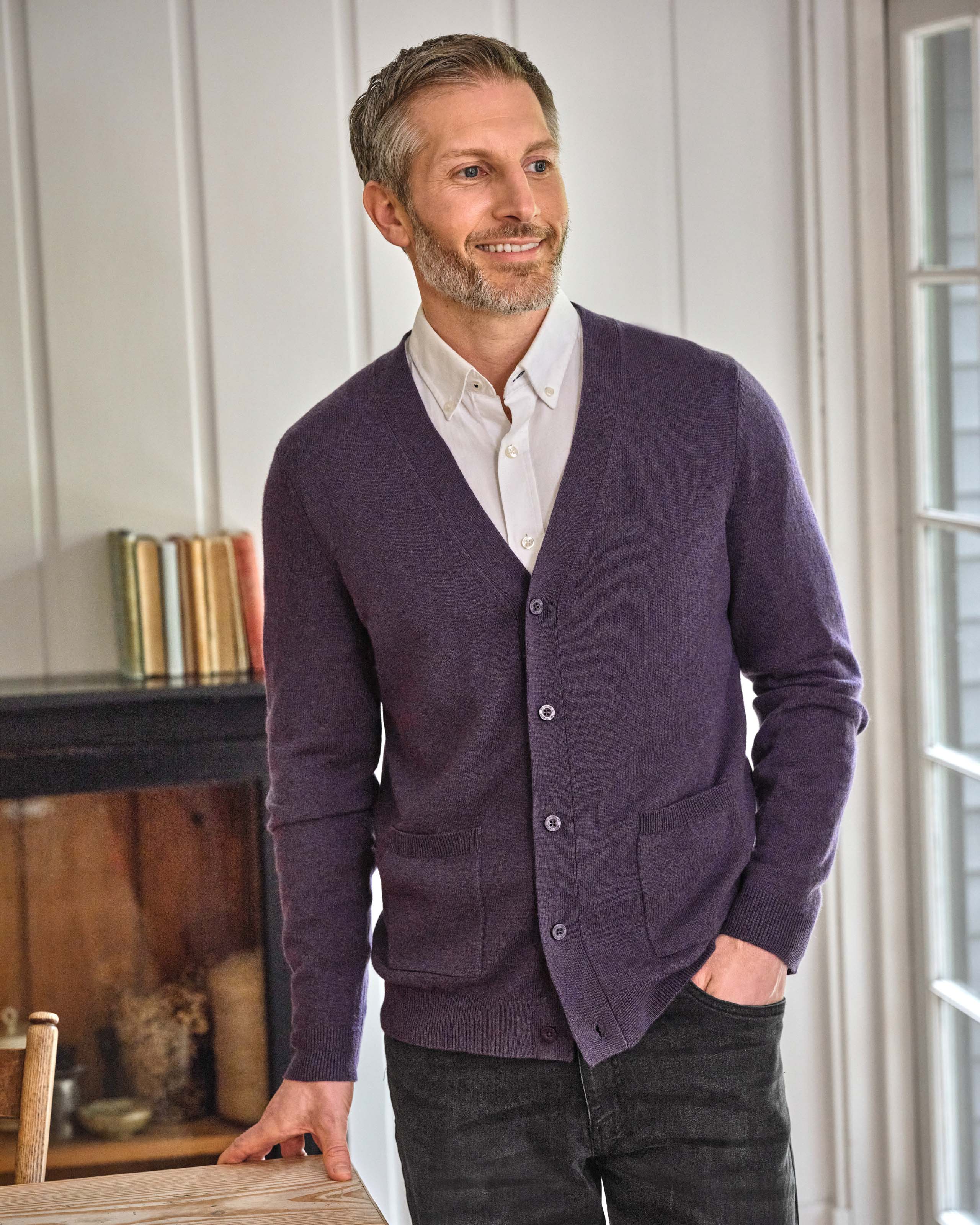 Men's Cardigans | Quality Men's Cardigan Sweaters | WoolOvers US