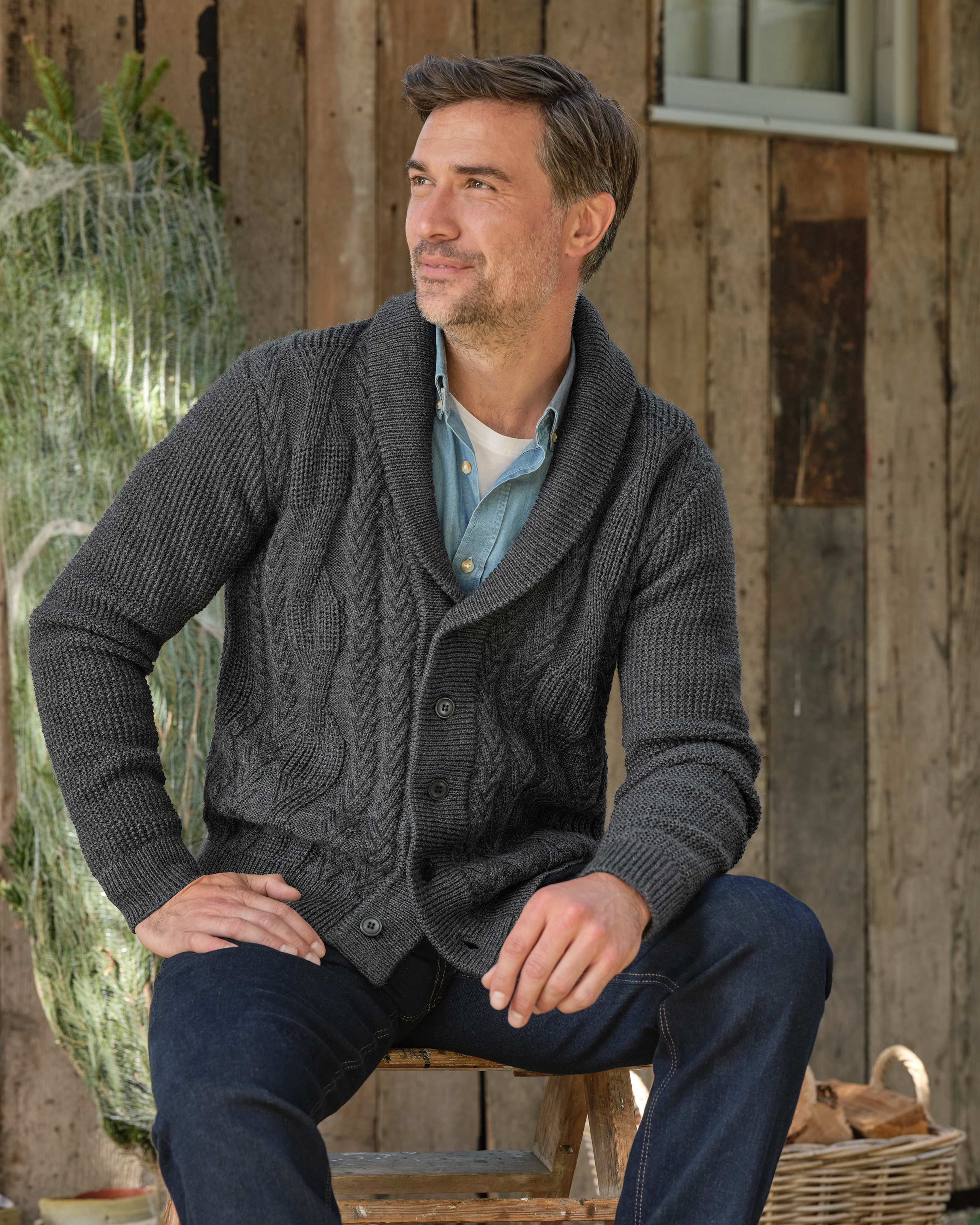 High Quality Natural Cardigans for Men