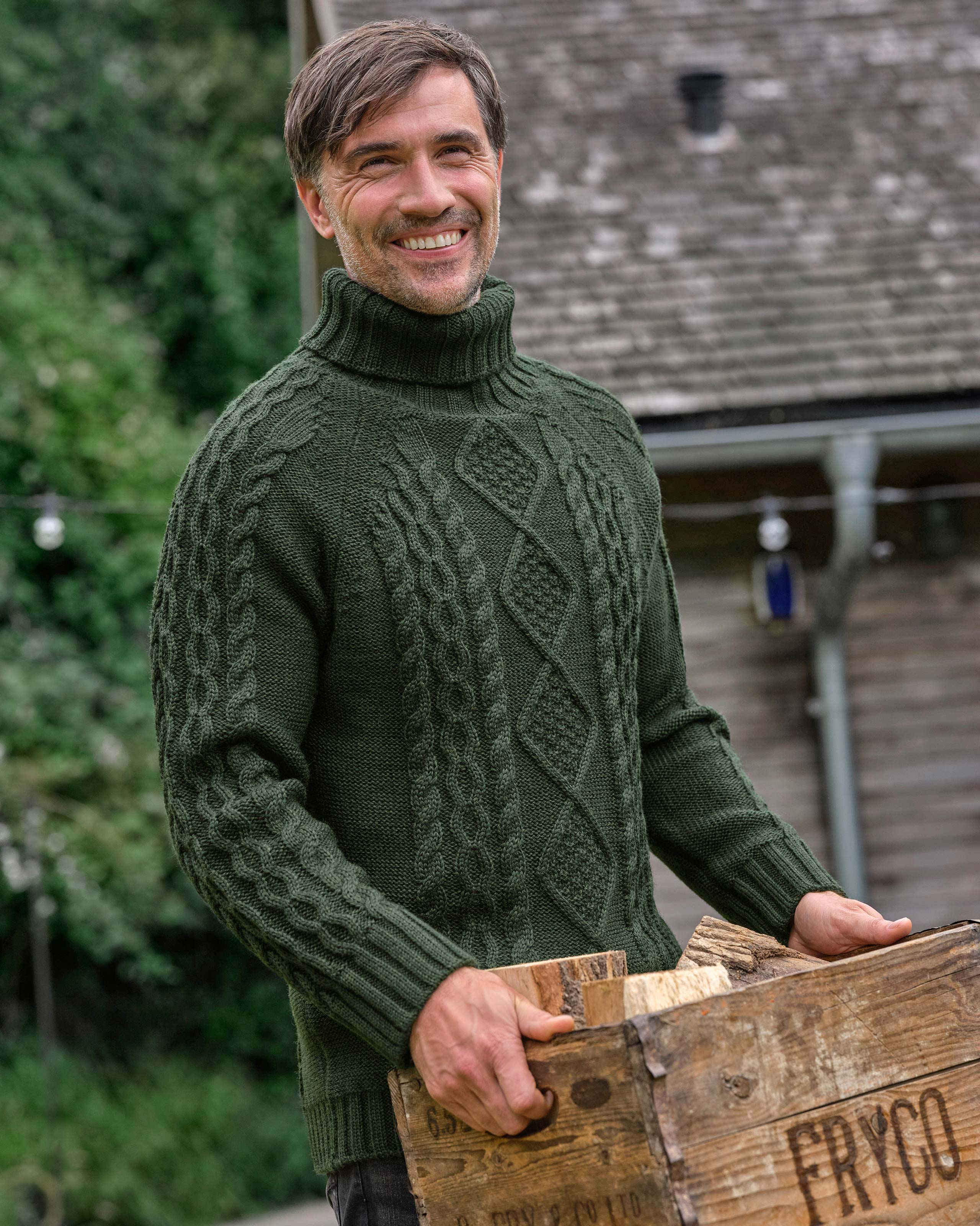 Men's Aran Jumpers | WoolOvers