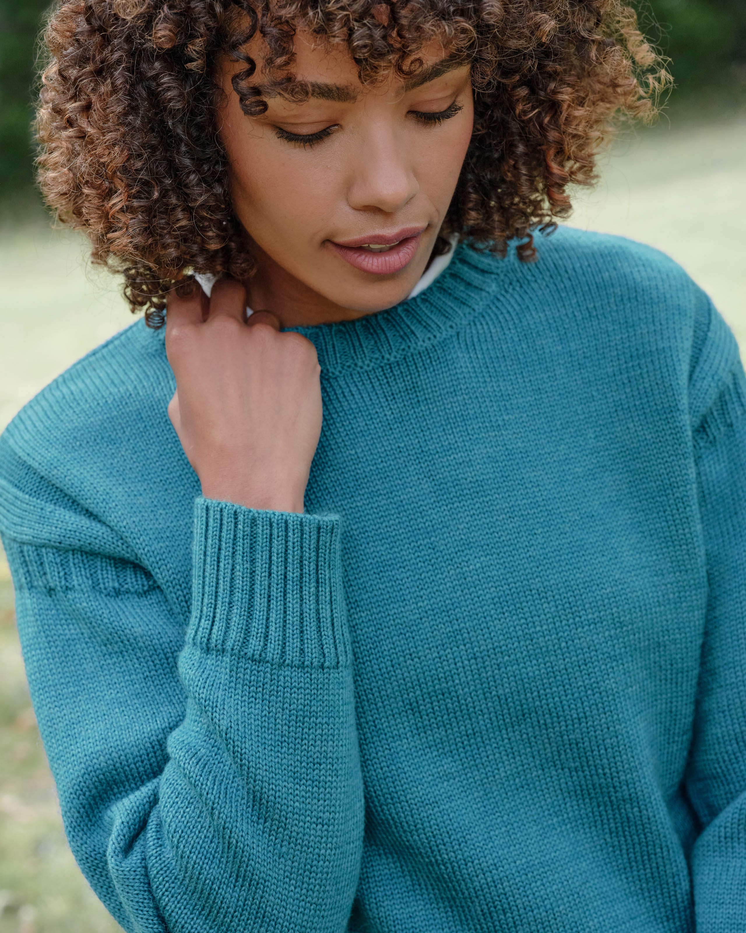 Turquoise Sea | 100% Pure Wool Guernsey Jumper | WoolOvers AU