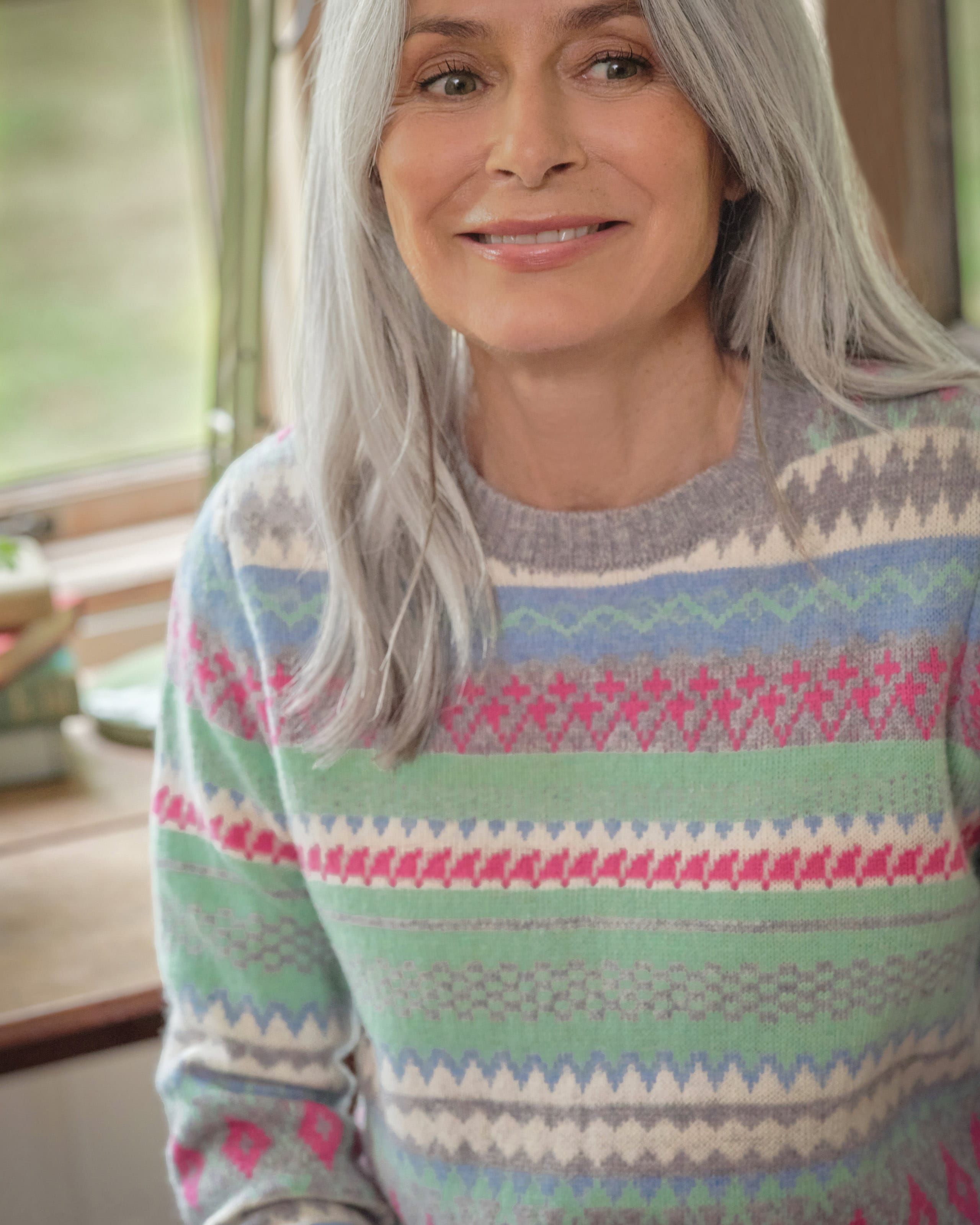Multi | Sherbet Dip Fairisle Jumper | WoolOvers UK