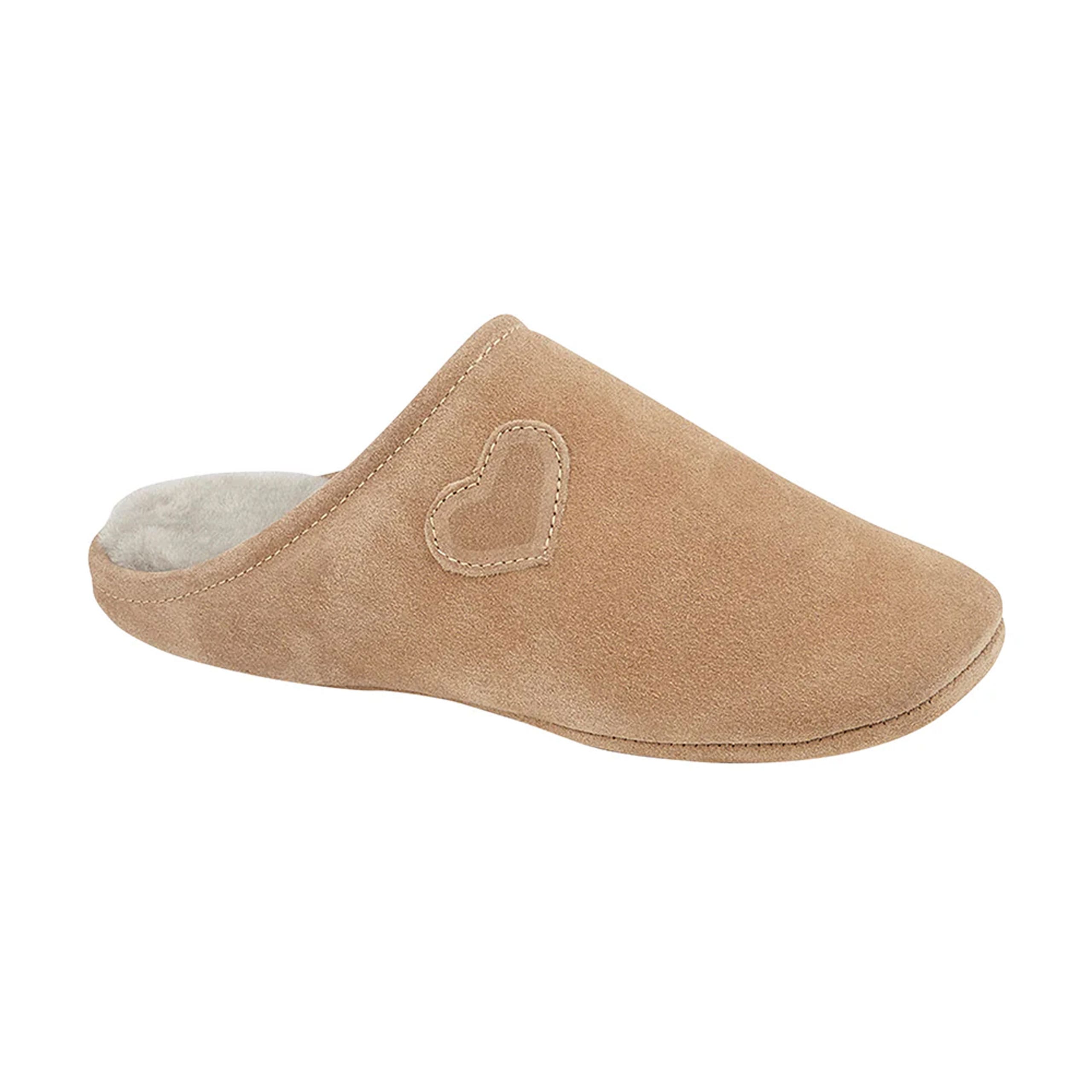 Sahara | Heart Womens Sheepskin Mule Slippers | WoolOvers UK