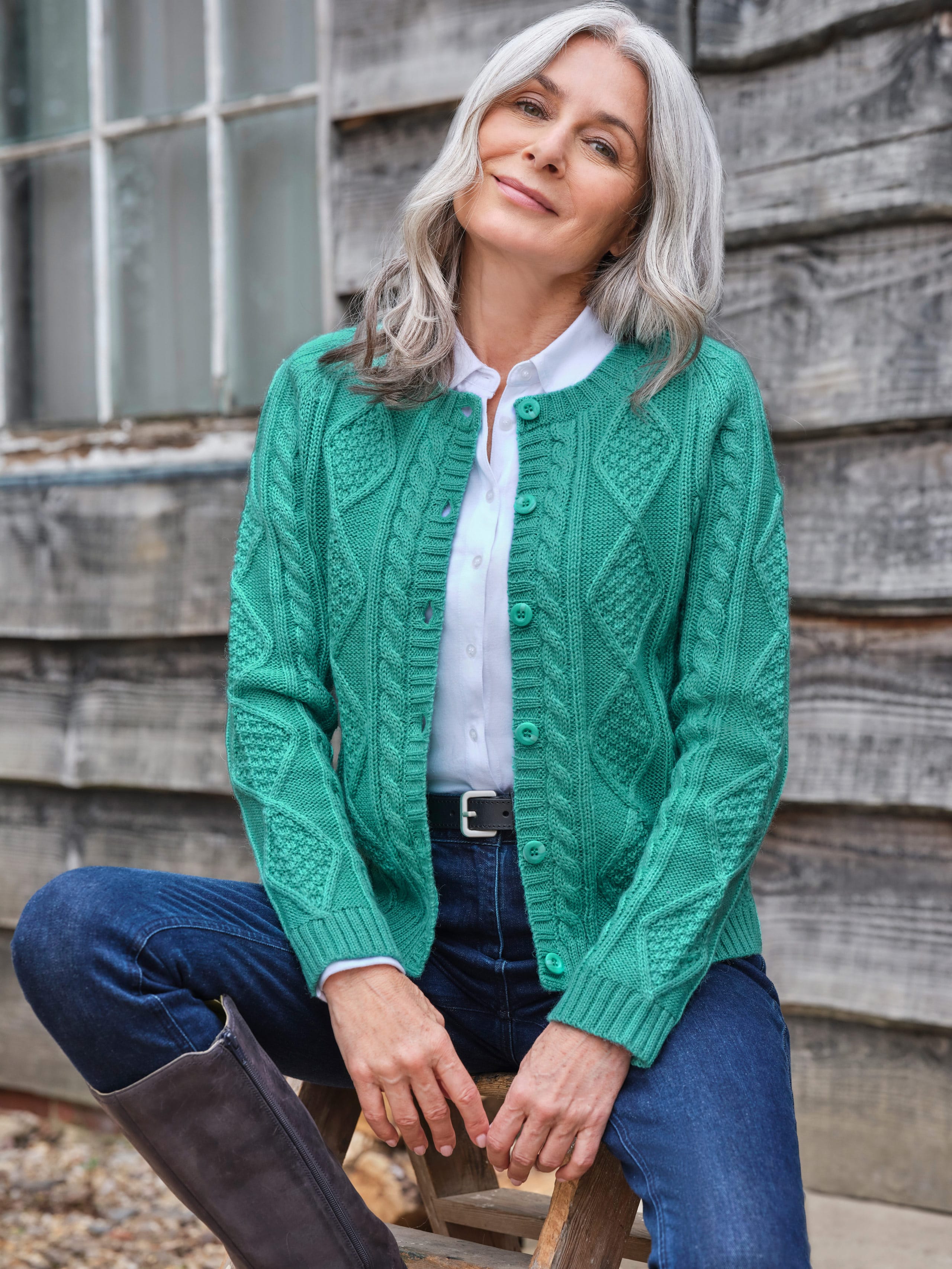 Womens Cable Cardigans | Cable Knitwear | WoolOvers