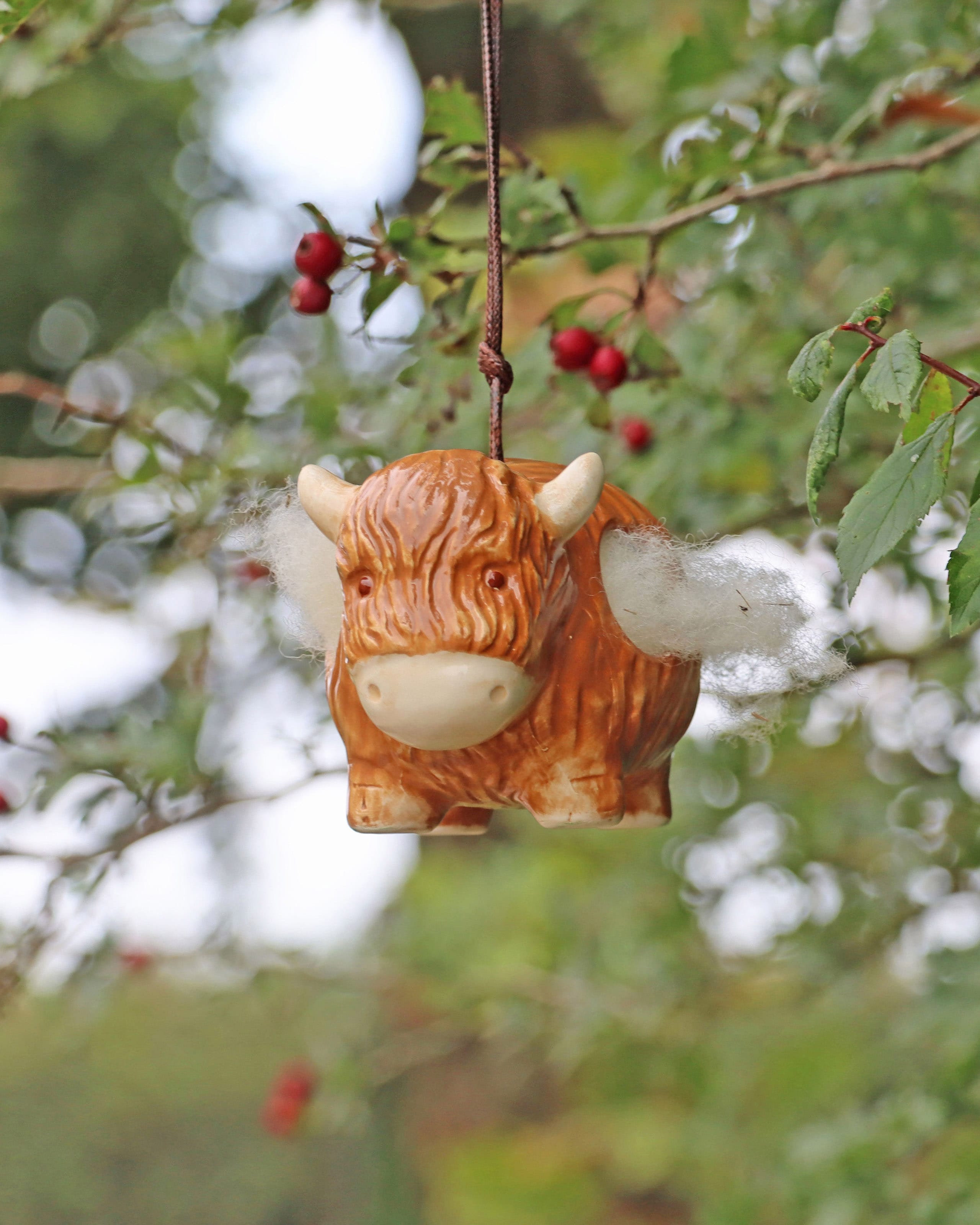 Highland Cow | Ceramic Wool Dispenser | WoolOvers UK