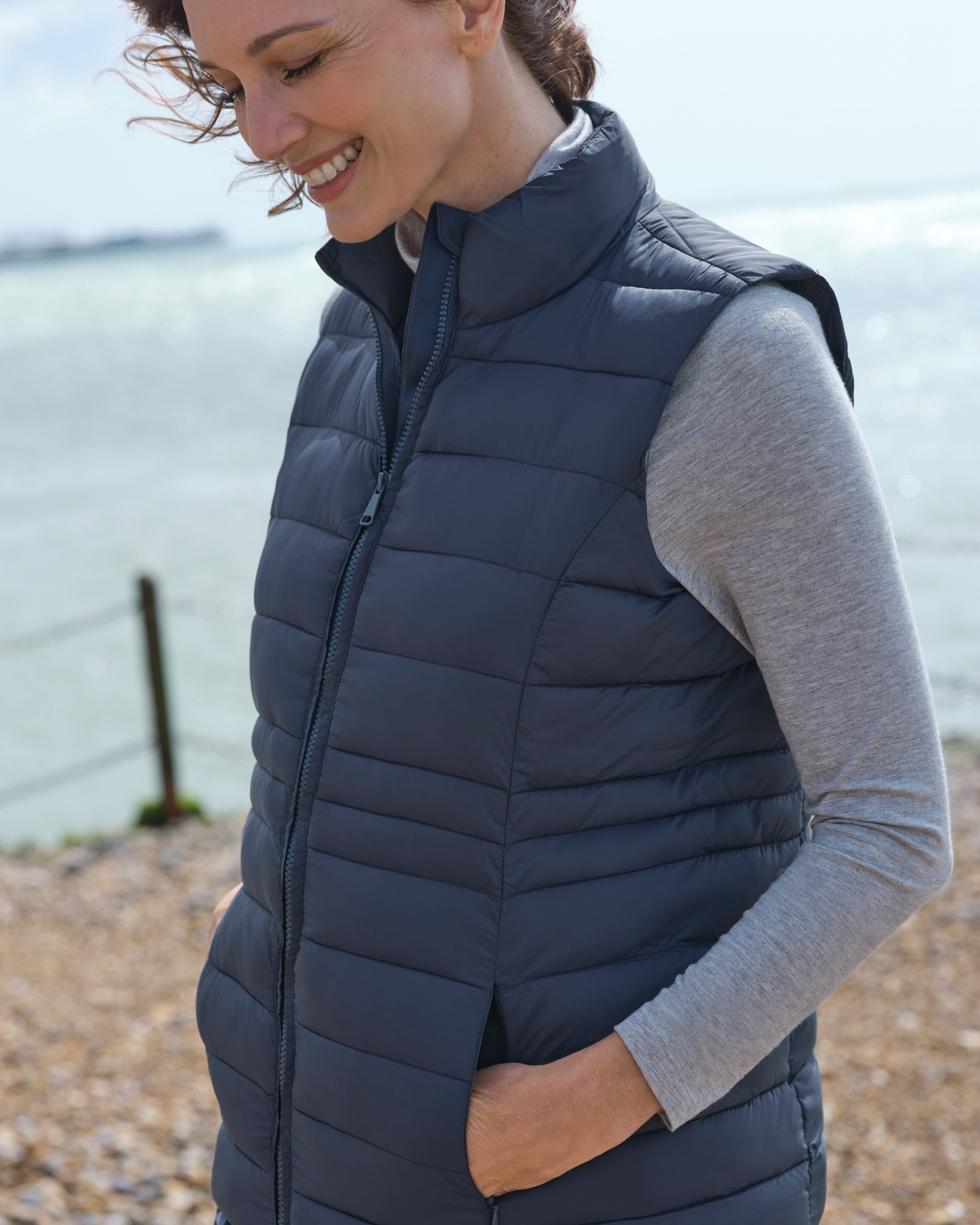 French Navy | Lynford Puffer Gilet | WoolOvers UK