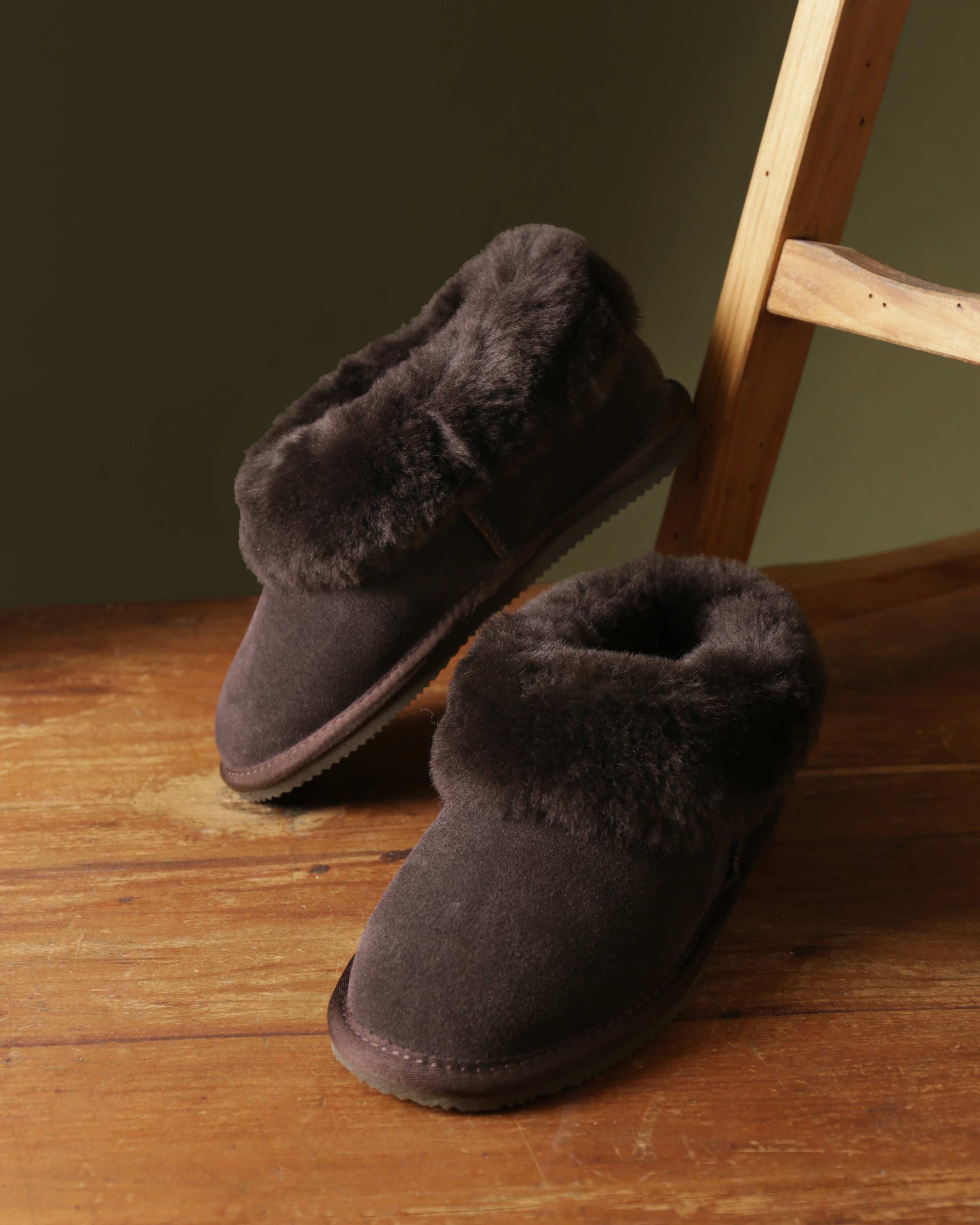 Mink | Womens Short Sheepskin Slipper Boot | WoolOvers US