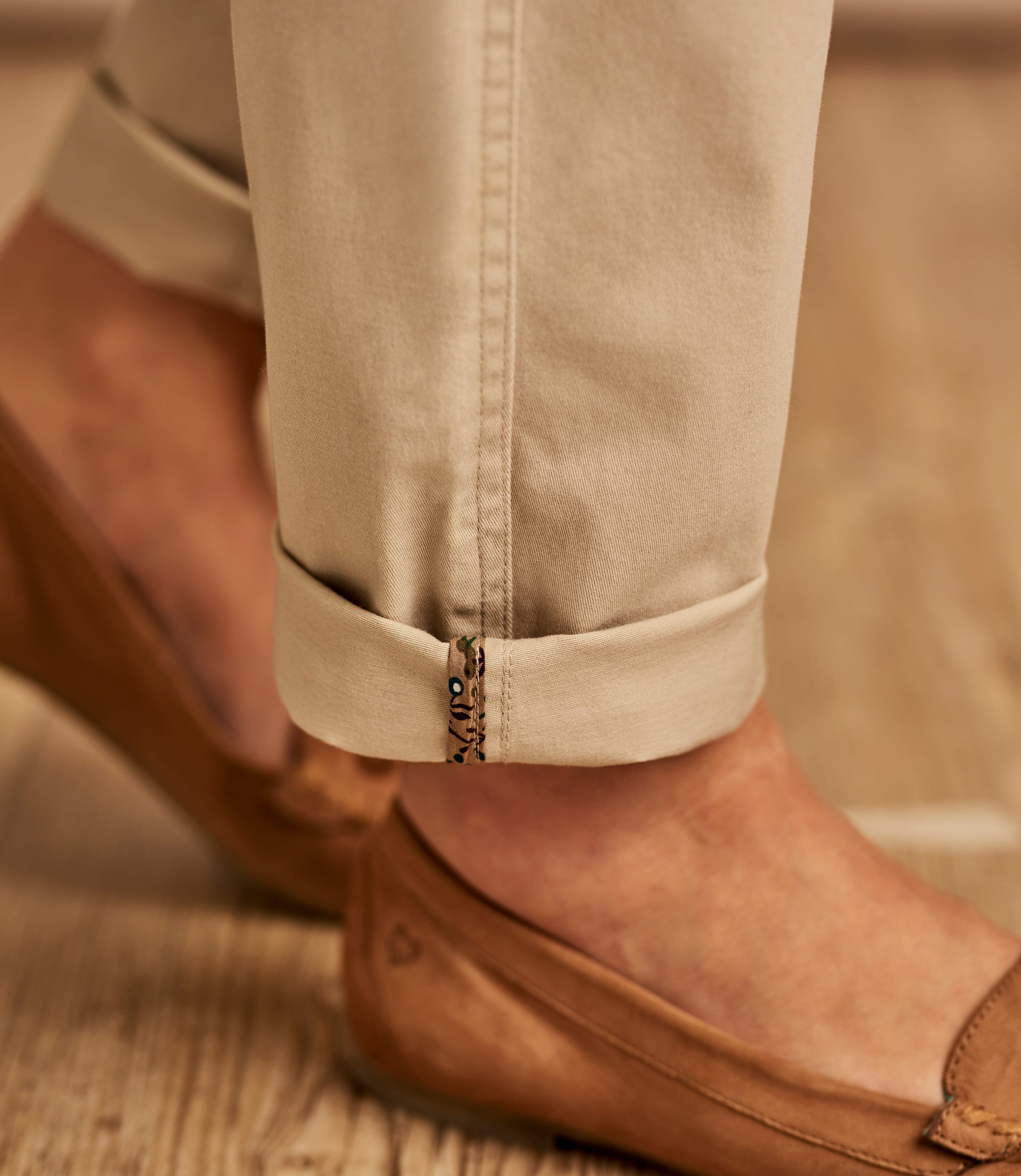 Grège Naturel Pantalon Chino Femme Coton Mélangé Woolover Fr