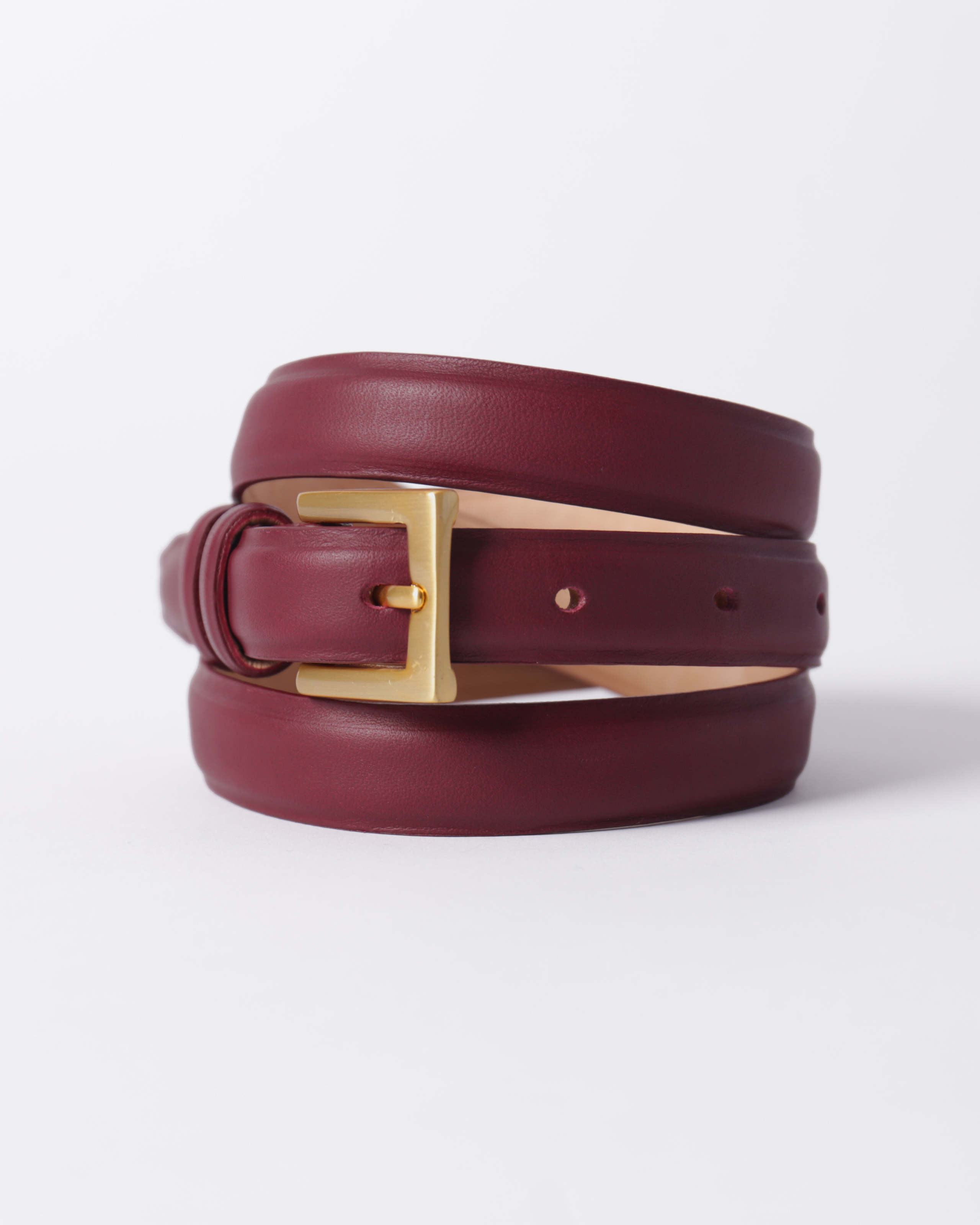 Oxblood Red | Leather Belt | WoolOvers UK