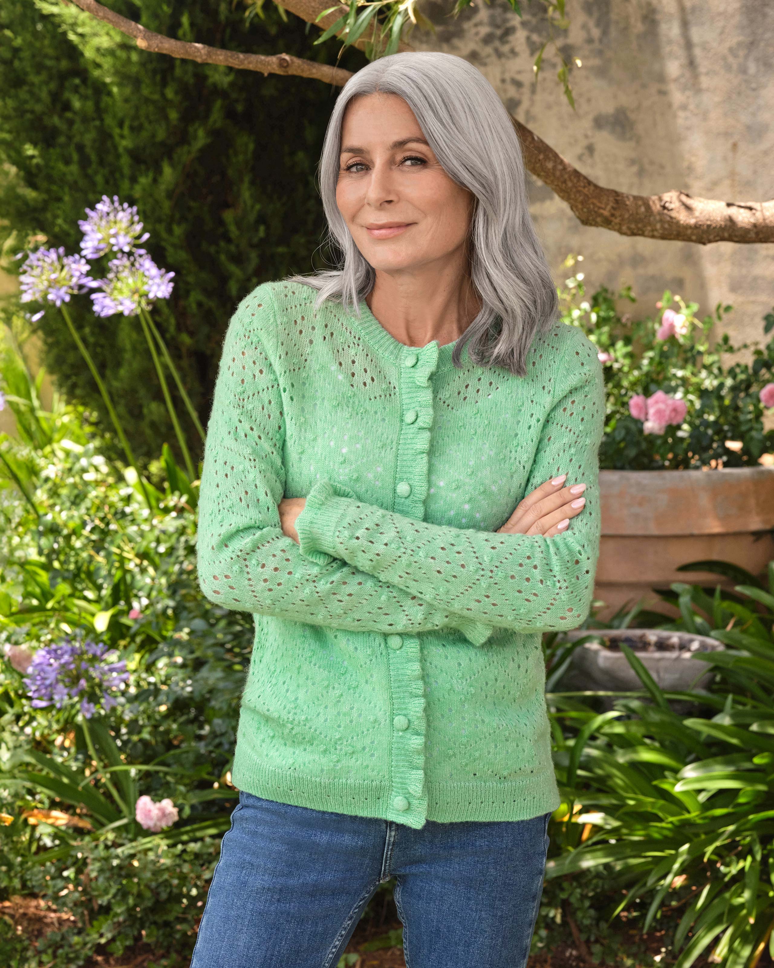 Pretty Green | Frill Cardigan | WoolOvers US
