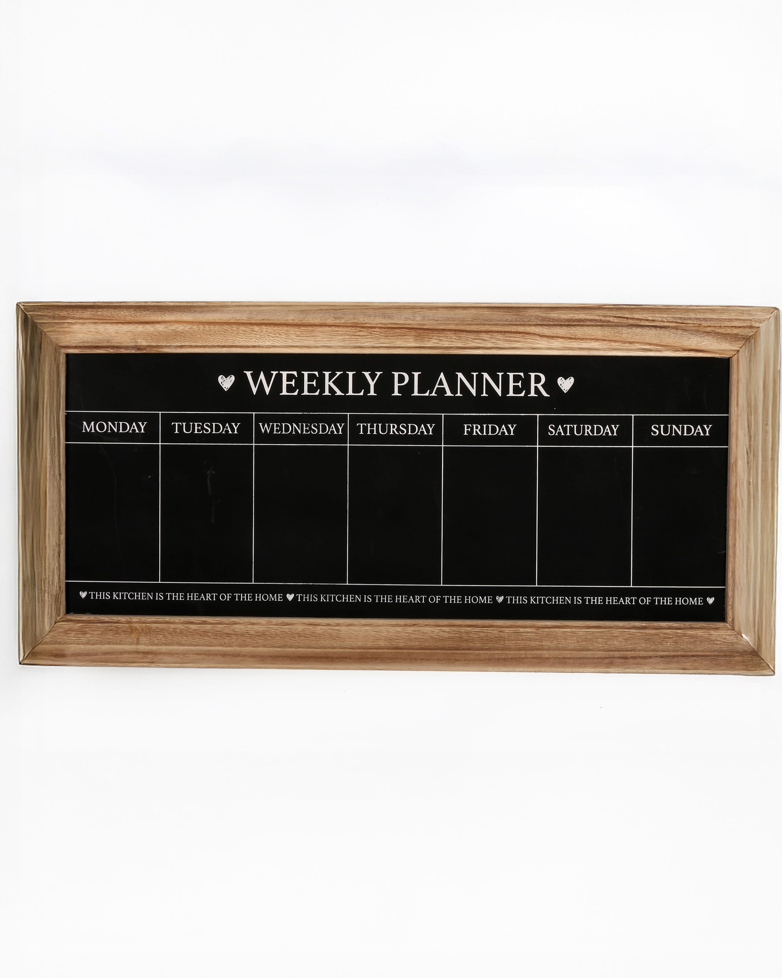 Wood | Chalkboard Weekly Planner | WoolOvers UK