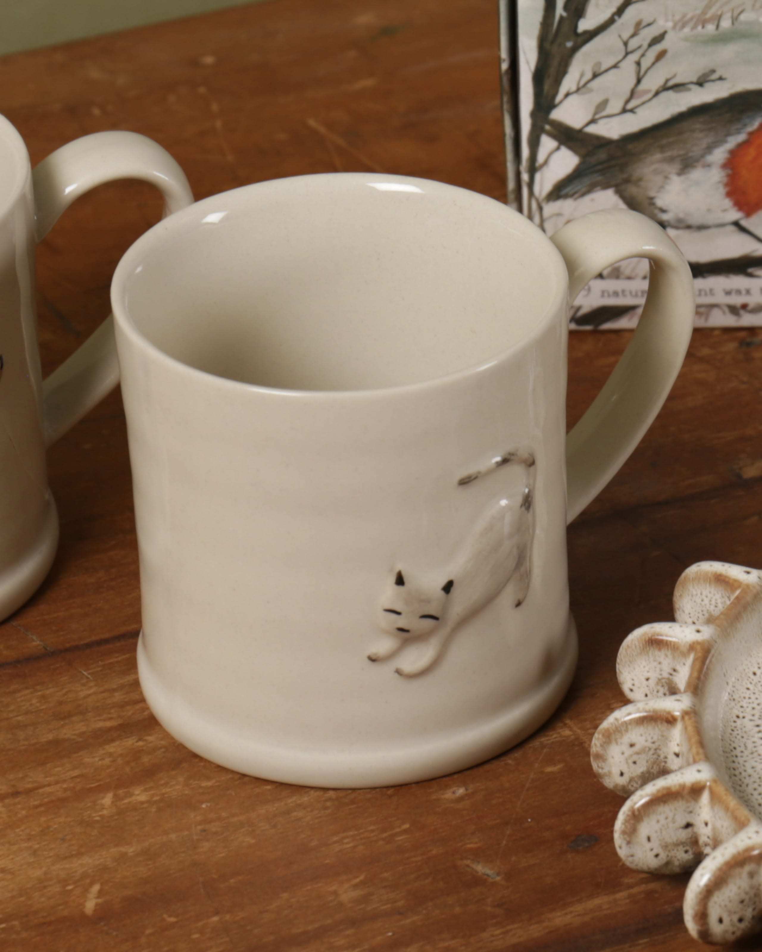 Cat | Embossed Mug | WoolOvers UK