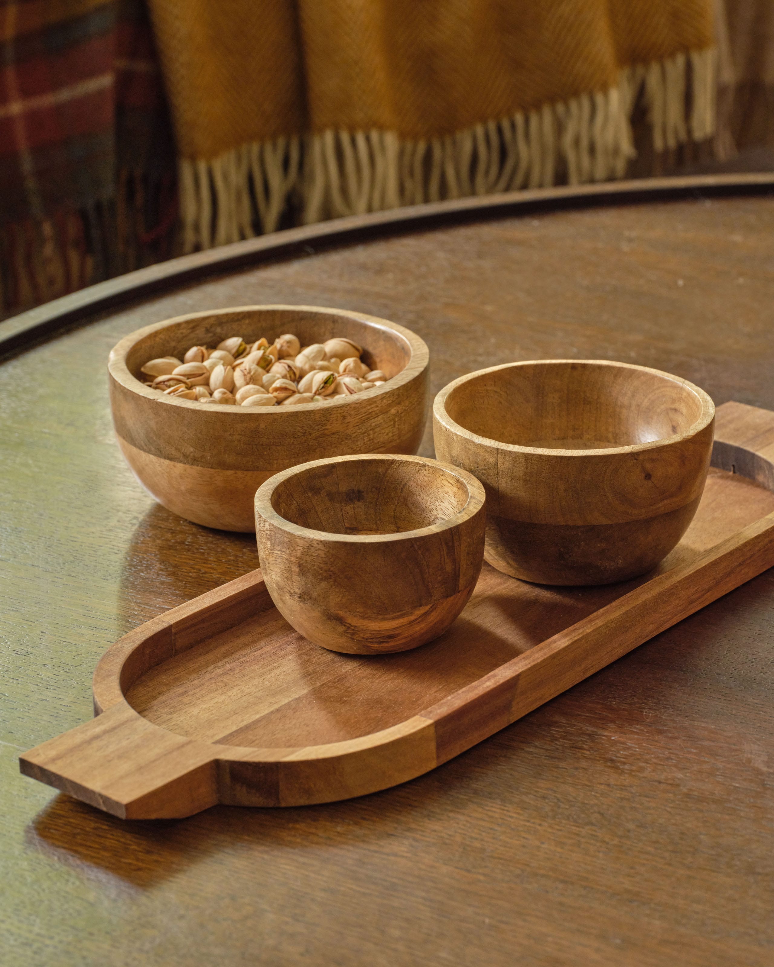 Acacia | Presentation Tray Acacia Wood | WoolOvers UK