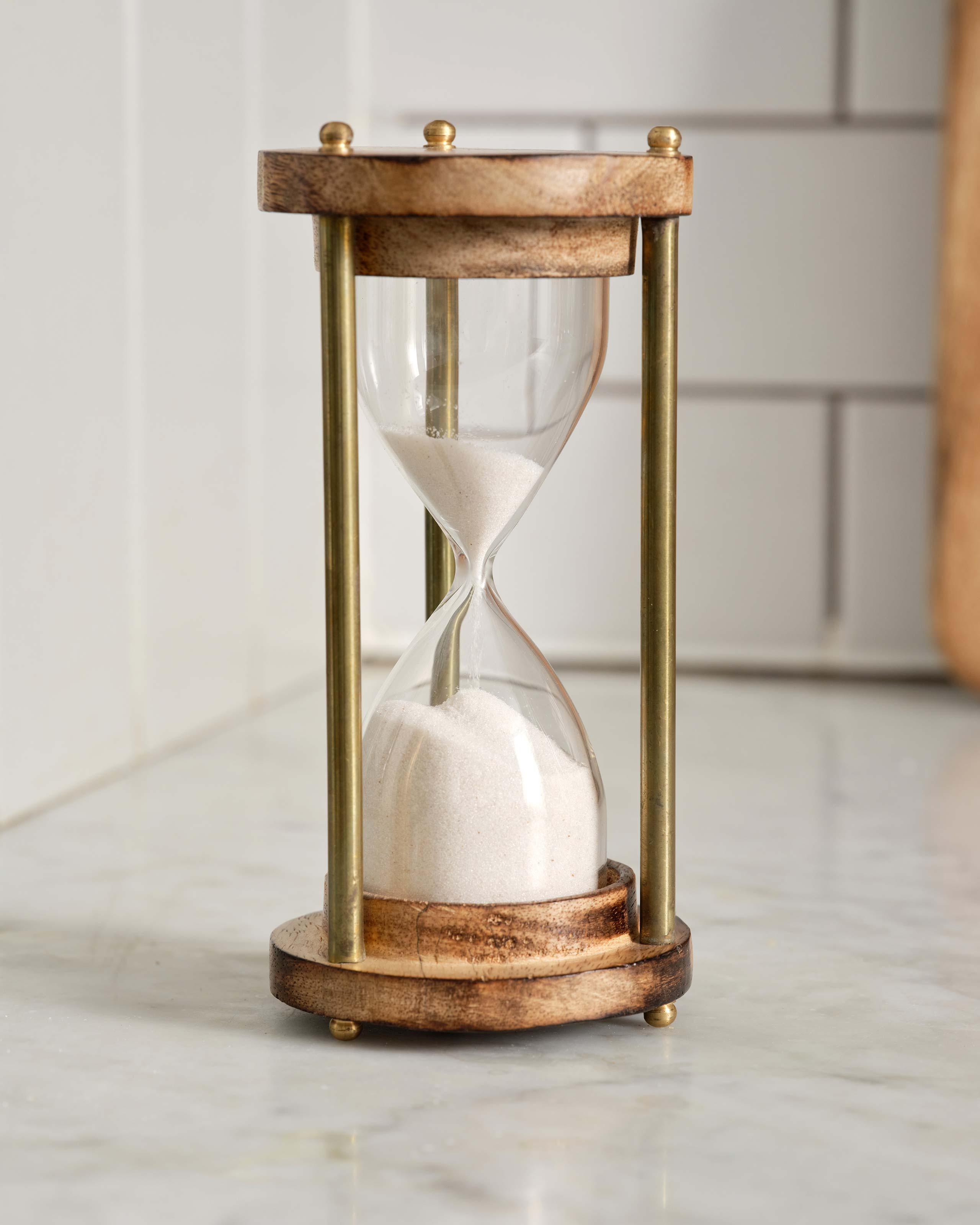 Wood | Mango Wood Sand Timer | WoolOvers UK