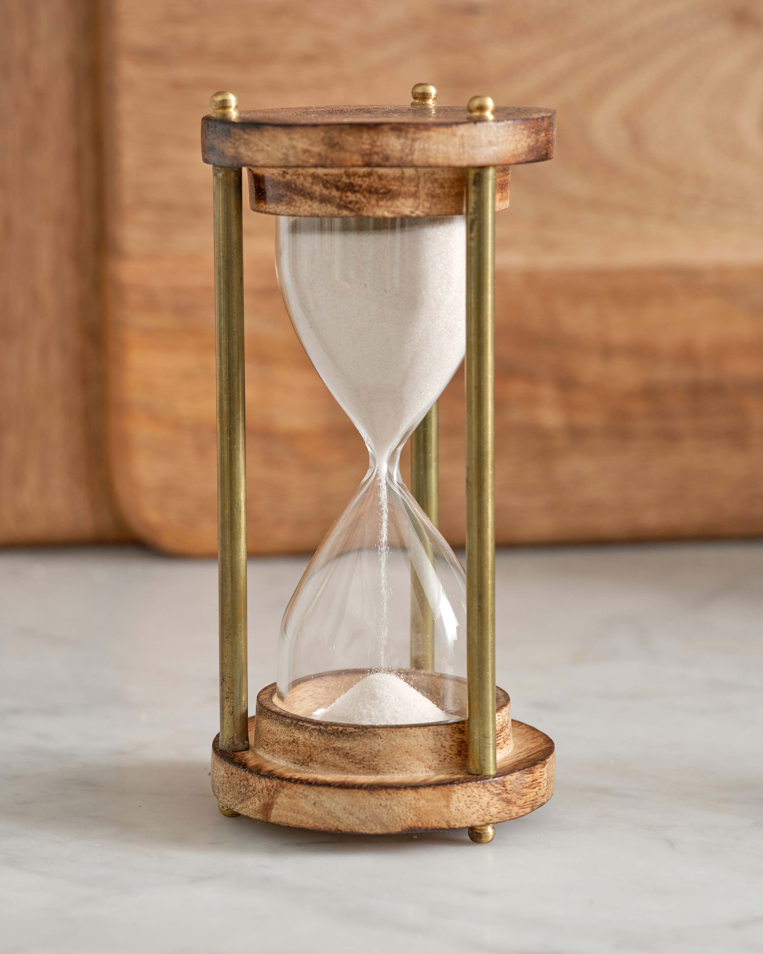 Wood | Mango Wood Sand Timer | WoolOvers UK