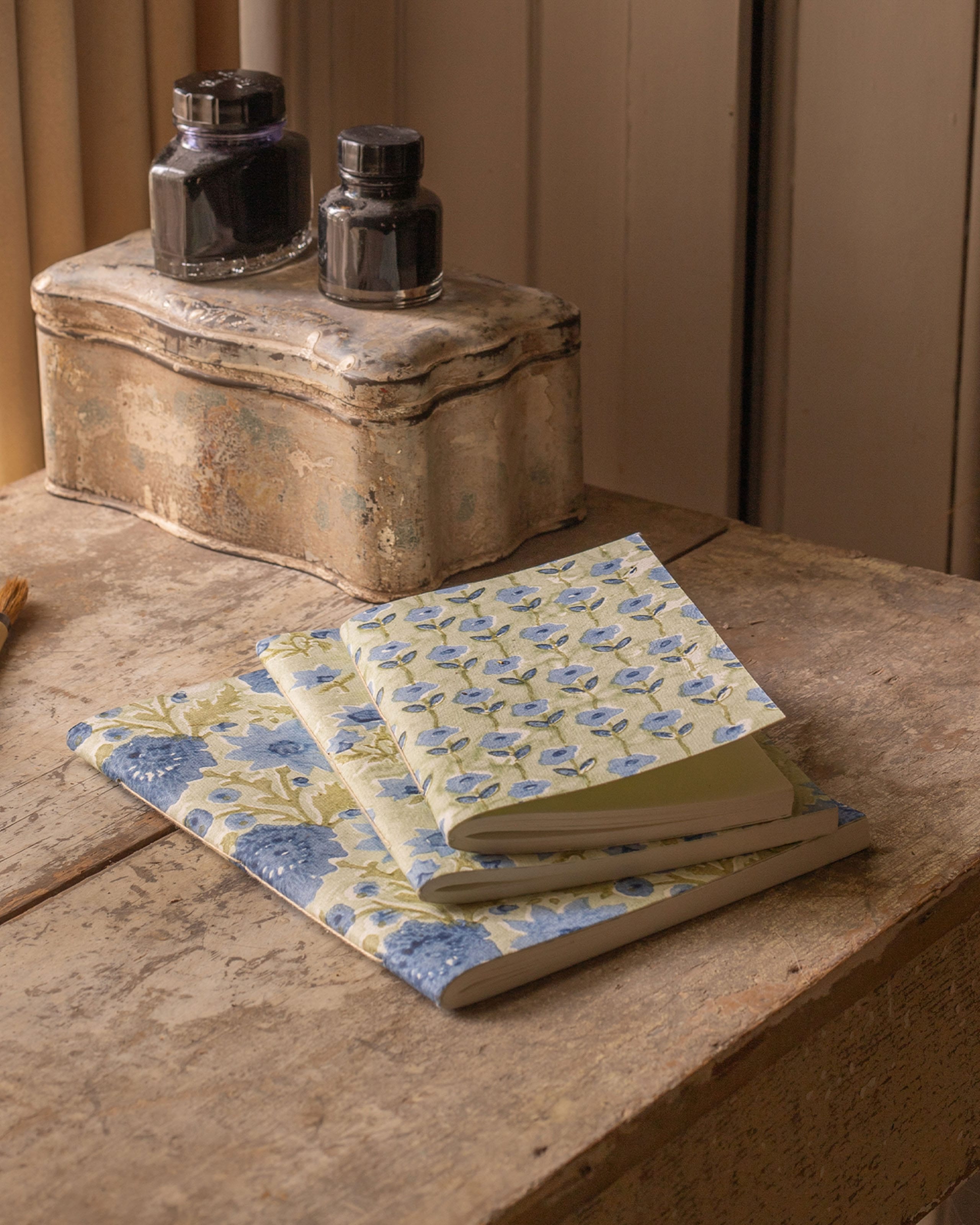 Sage | Cotton Paper Notebook | WoolOvers UK