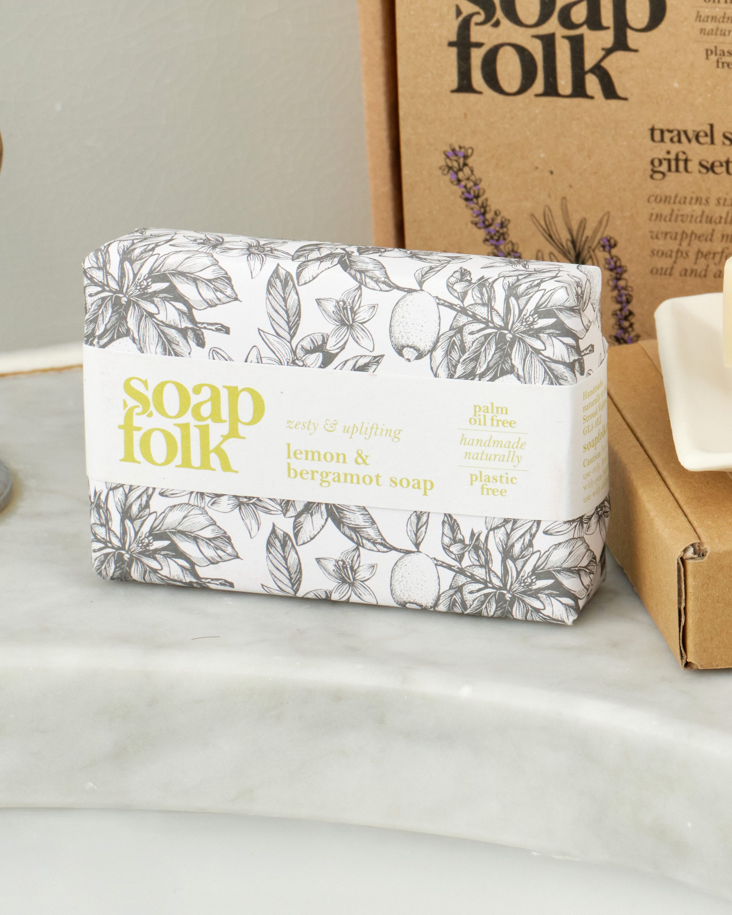 Lemon & Bergamot | Soap Folk Single Soap | WoolOvers UK