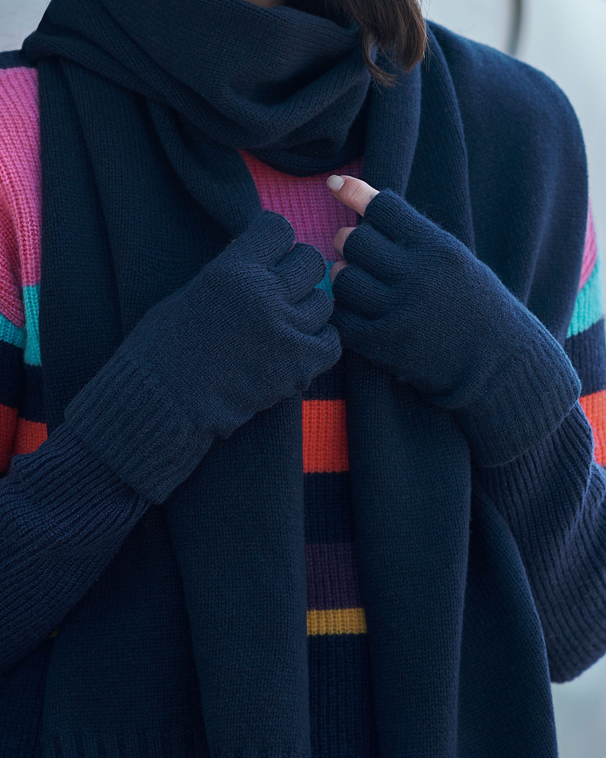 Womens Knitted Accessories | Scarves & Gloves | WoolOvers US