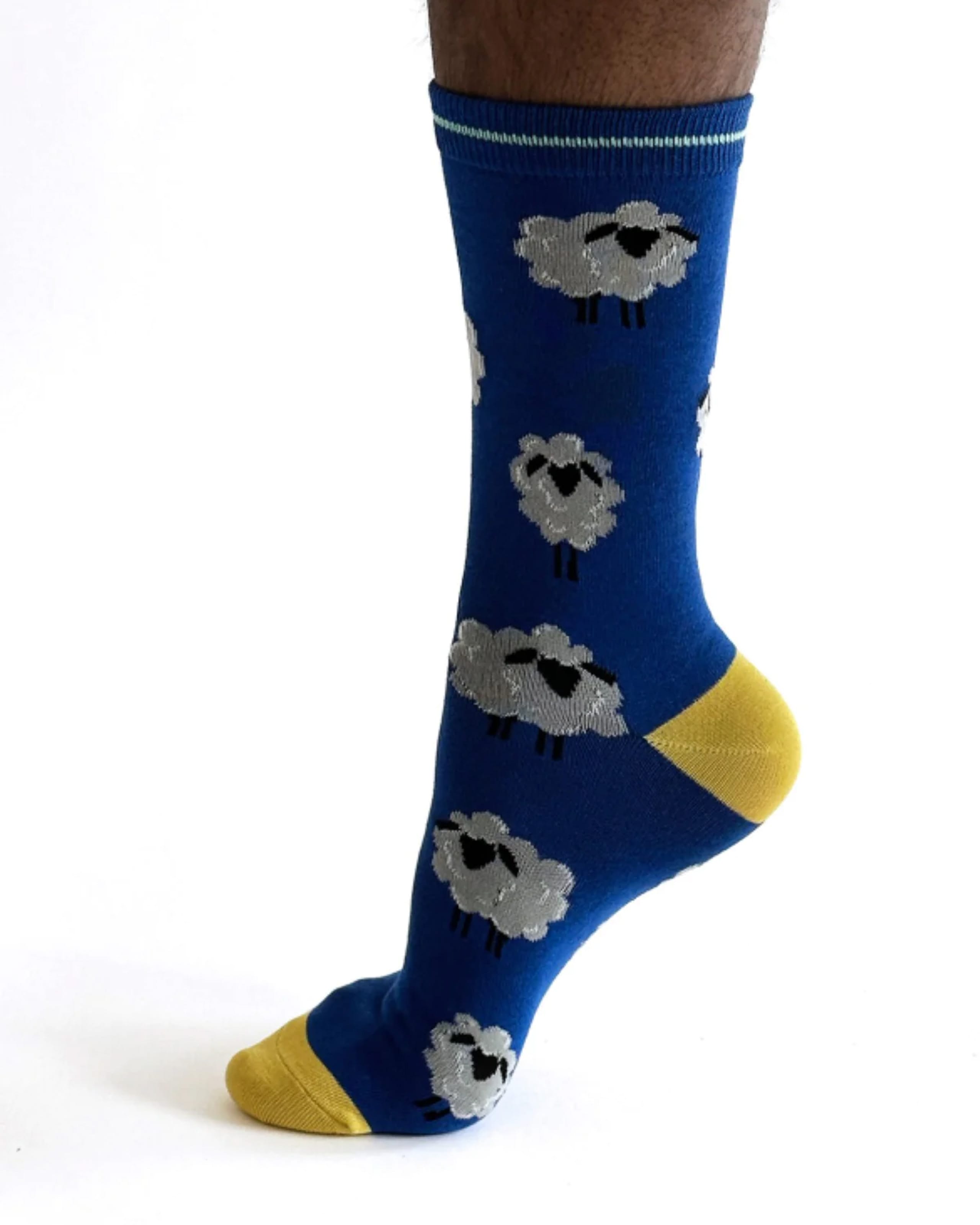 Dark Blue | Mens Elliot Sheep Bamboo Socks | WoolOvers UK