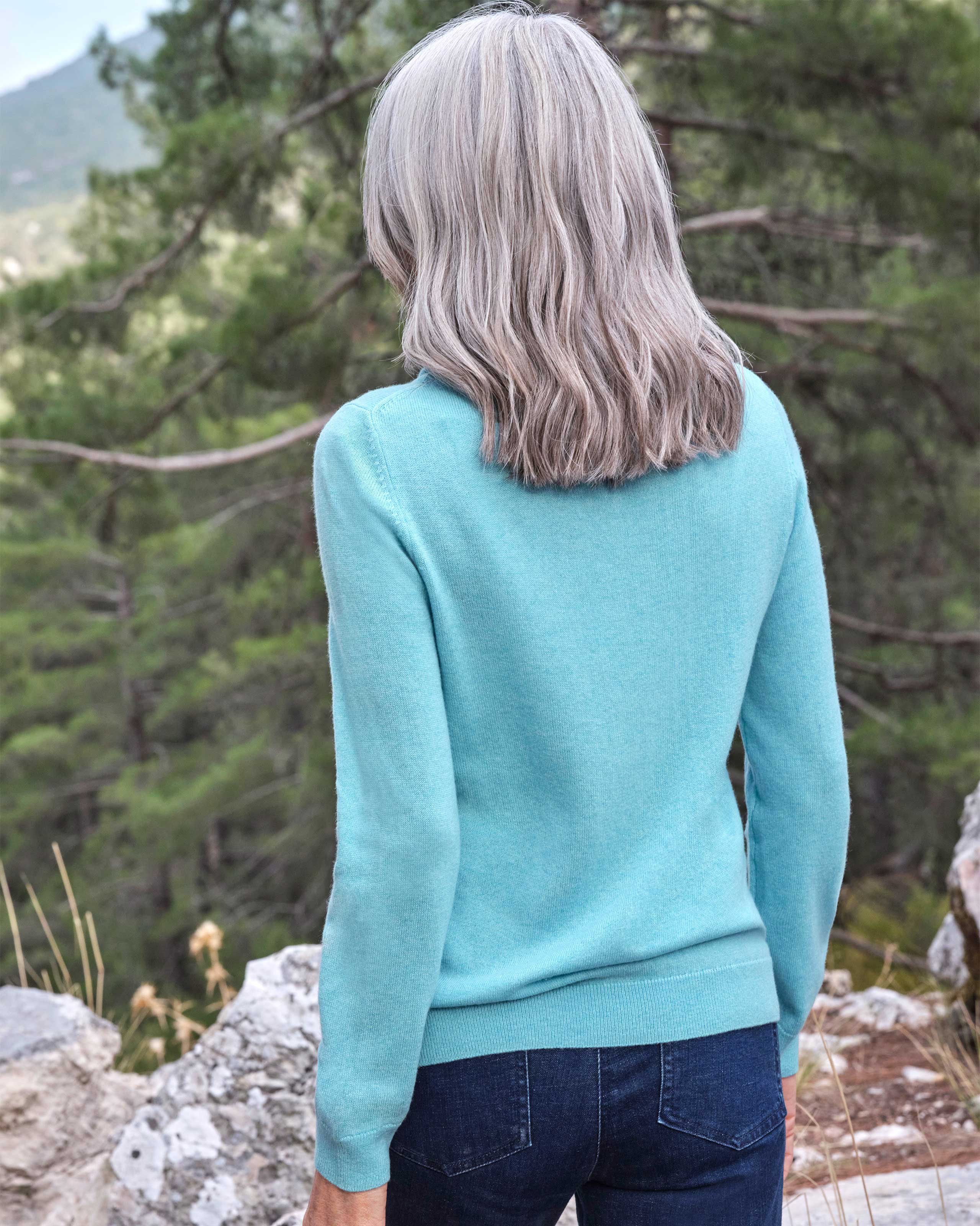 Oasis Blue | Jackie Roll Neck | WoolOvers AU
