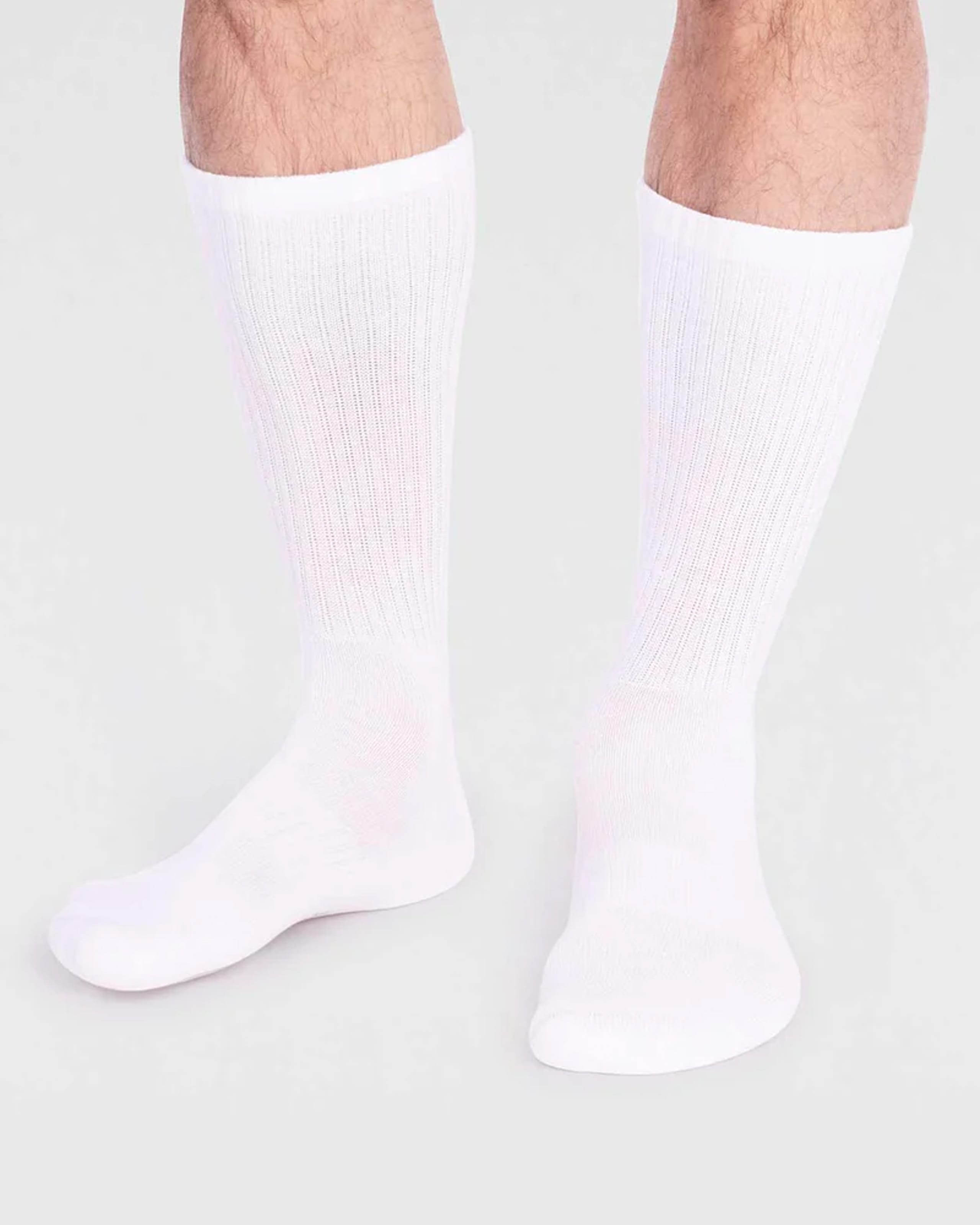 White | Rafael Organic Cotton Sport Socks | WoolOvers UK