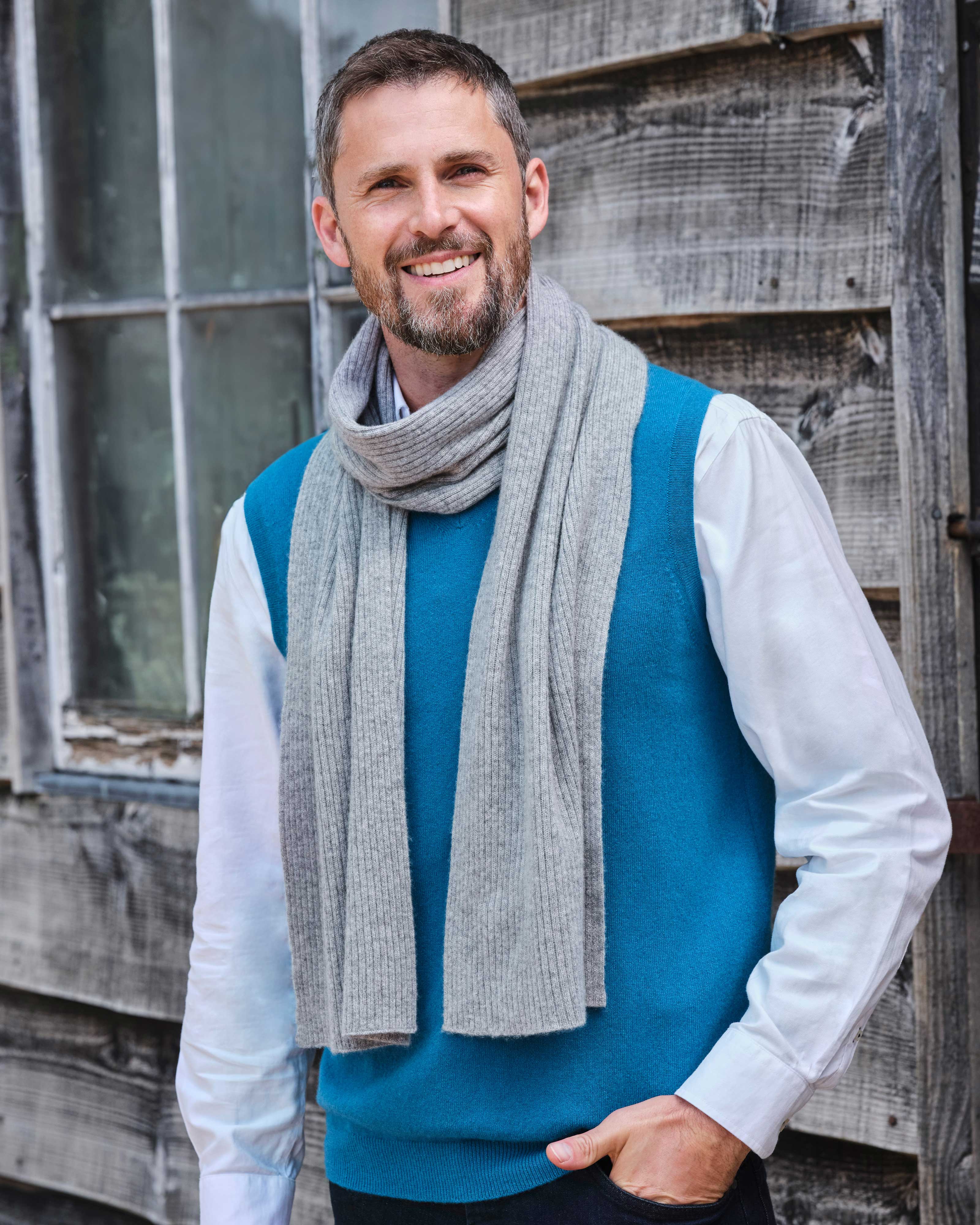 Mens Wool Scarf | WoolOvers UK