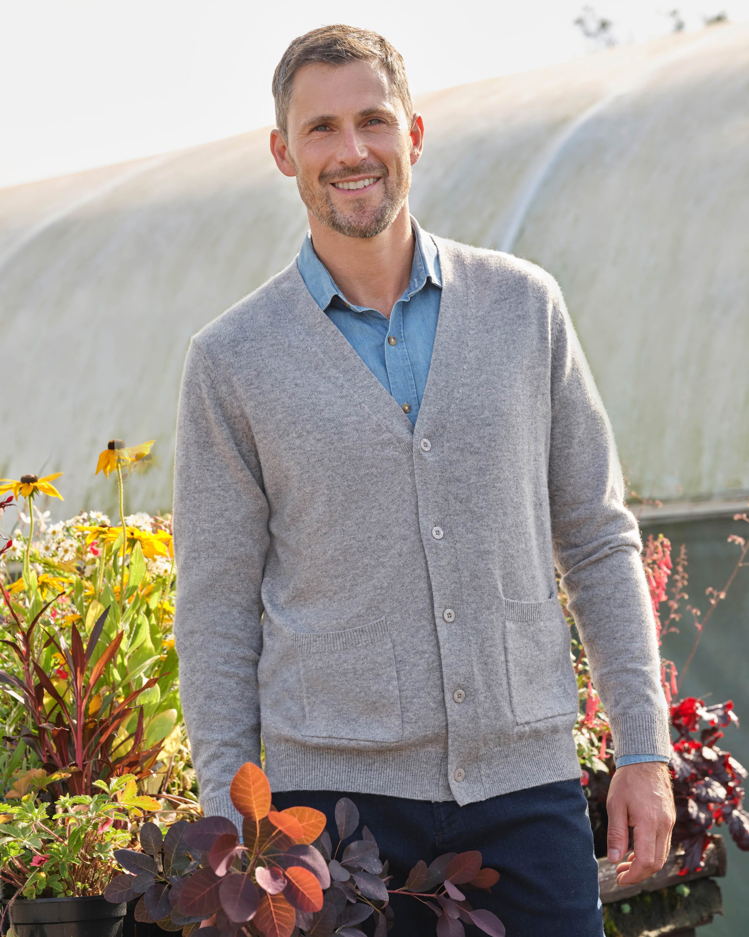 Mens Cardigan Collection | Quality Natural Knitwear | WoolOvers AU