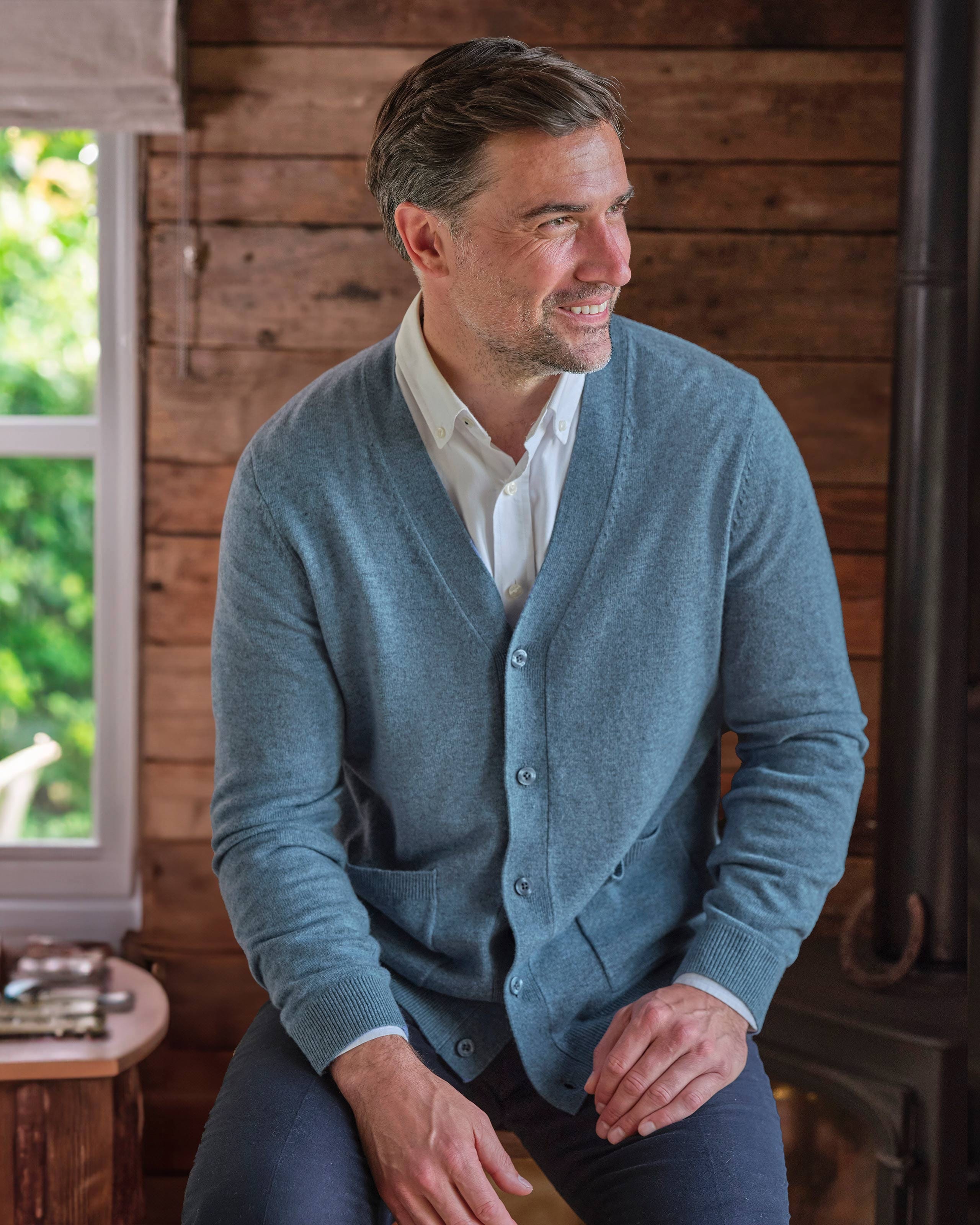 Mens Cardigan Collection | Quality Natural Knitwear | WoolOvers AU