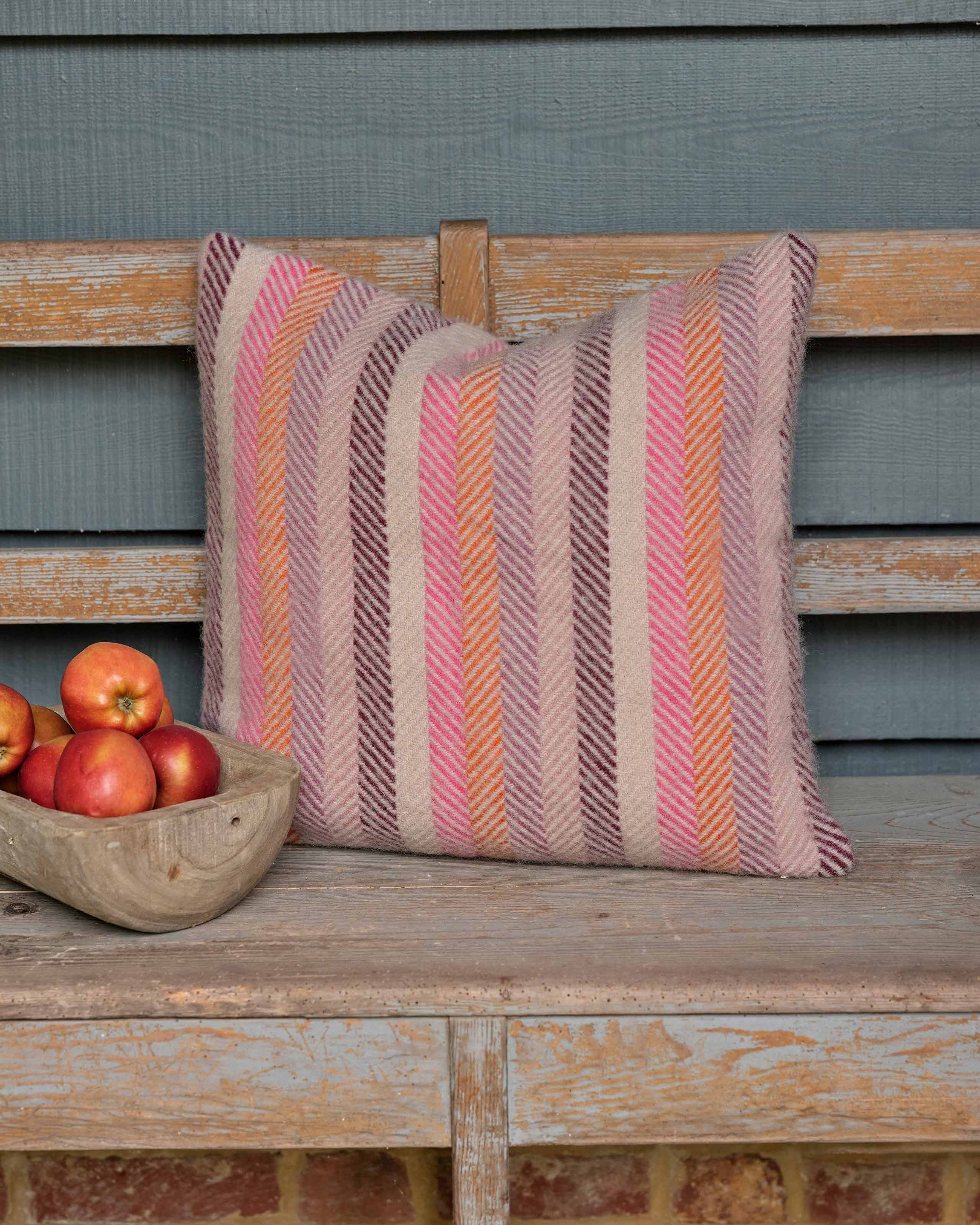 Sunset Stripe | Pure Wool Cushion Cover | WoolOvers UK