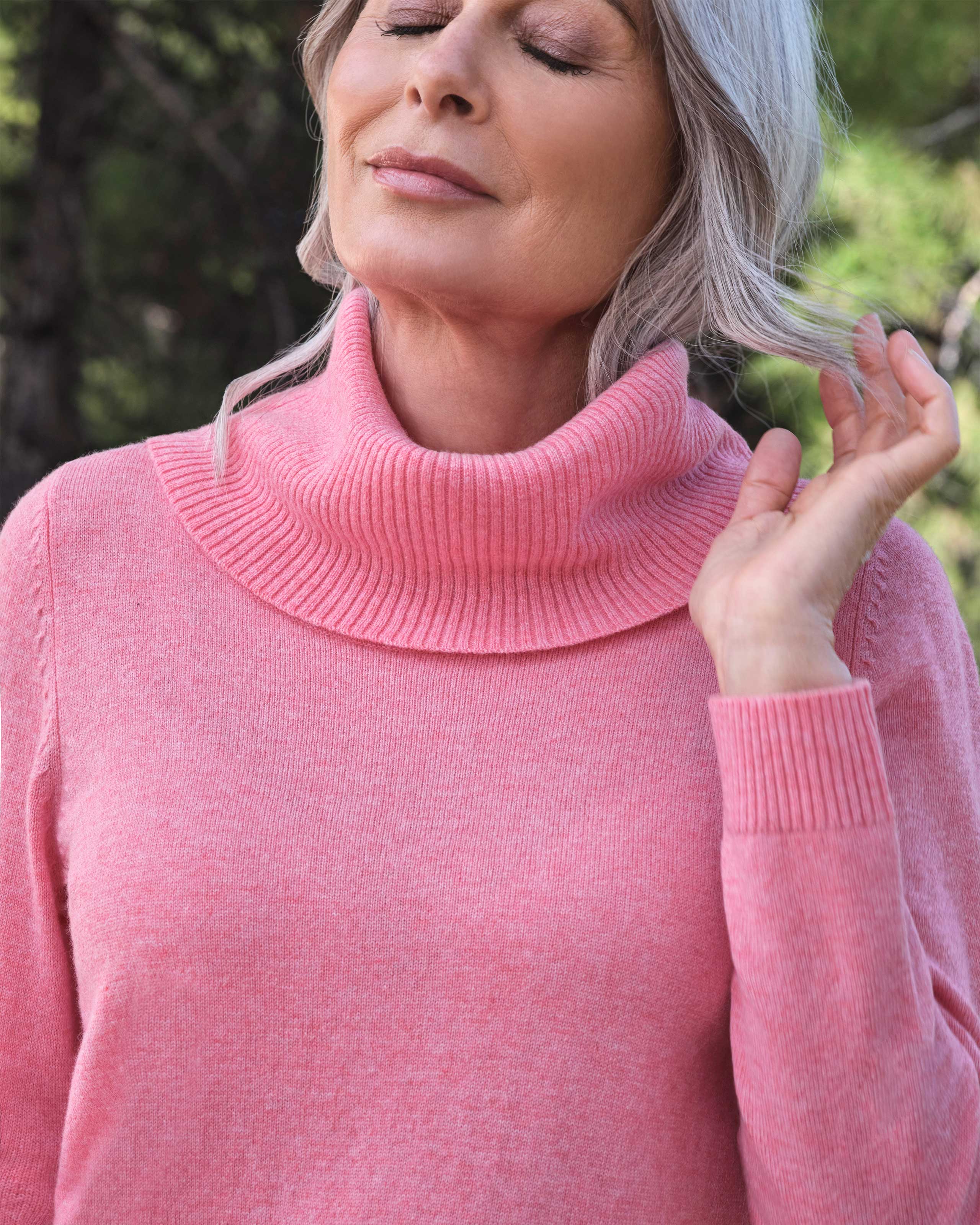 Candy Pink | Cashmere And Merino Long Sleeve Cowl Neck Jumper ...