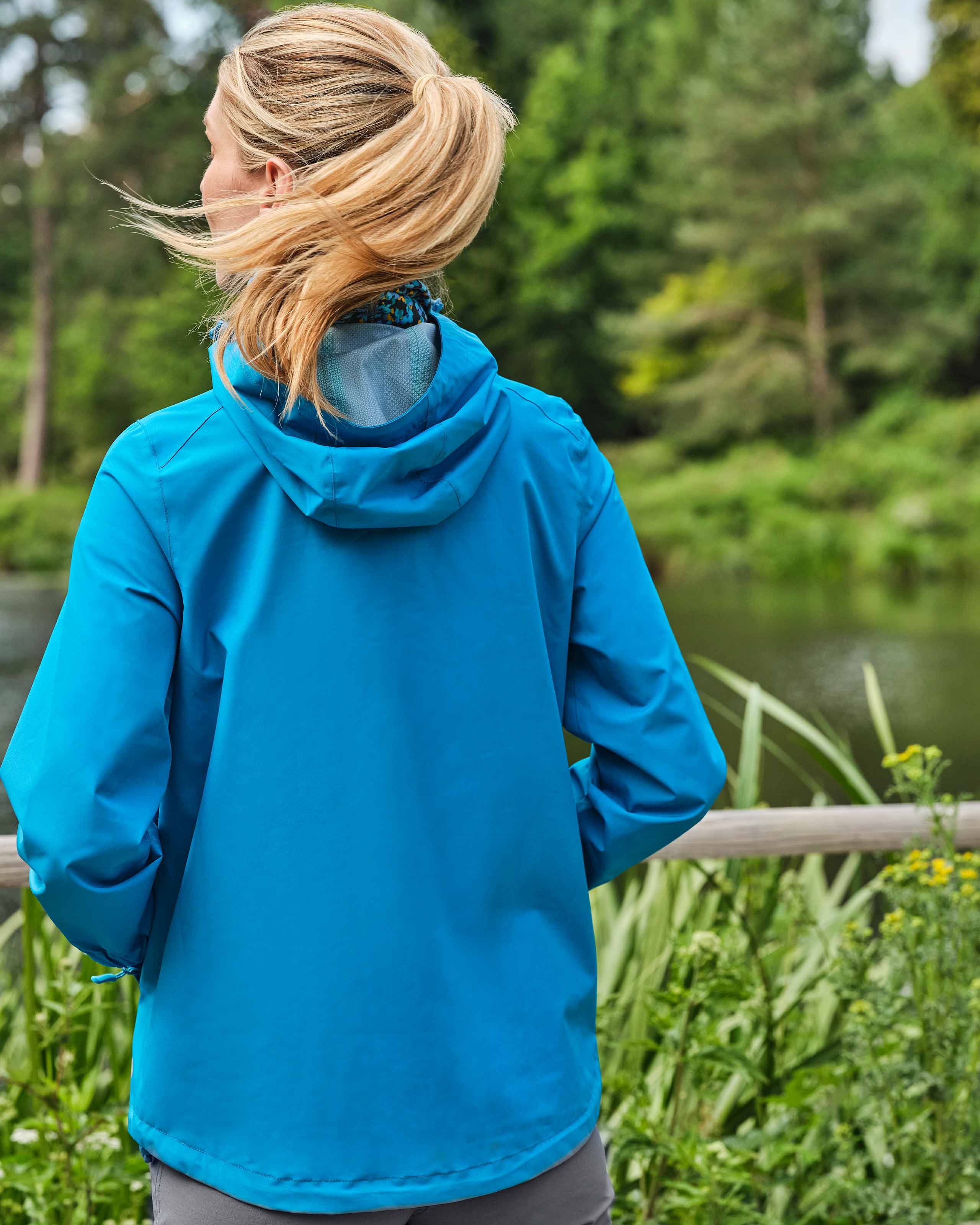Bright Kingfisher | Adventure Shell Jacket | WoolOvers UK
