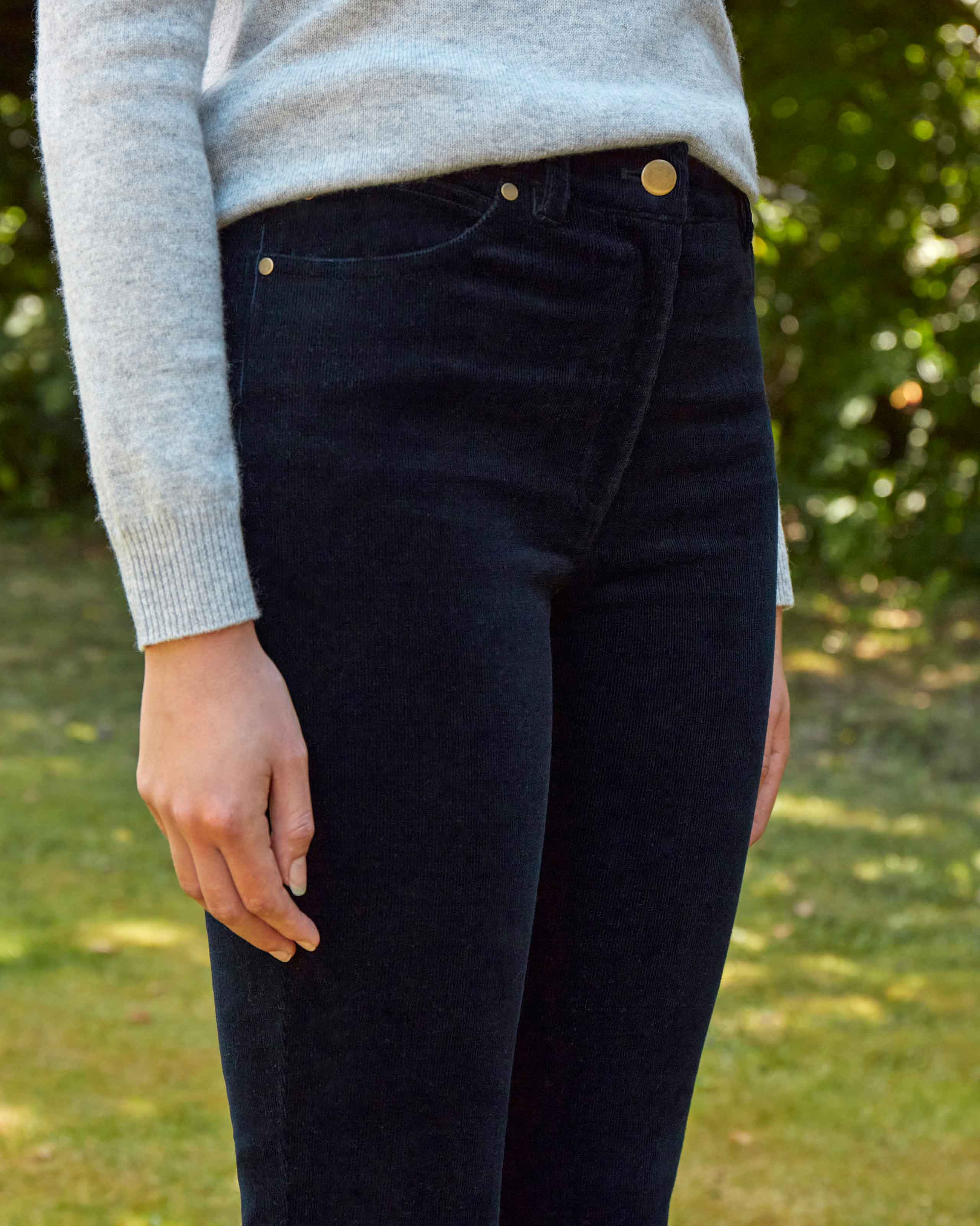 Navy | Organic Cotton Cord Jeans | WoolOvers UK