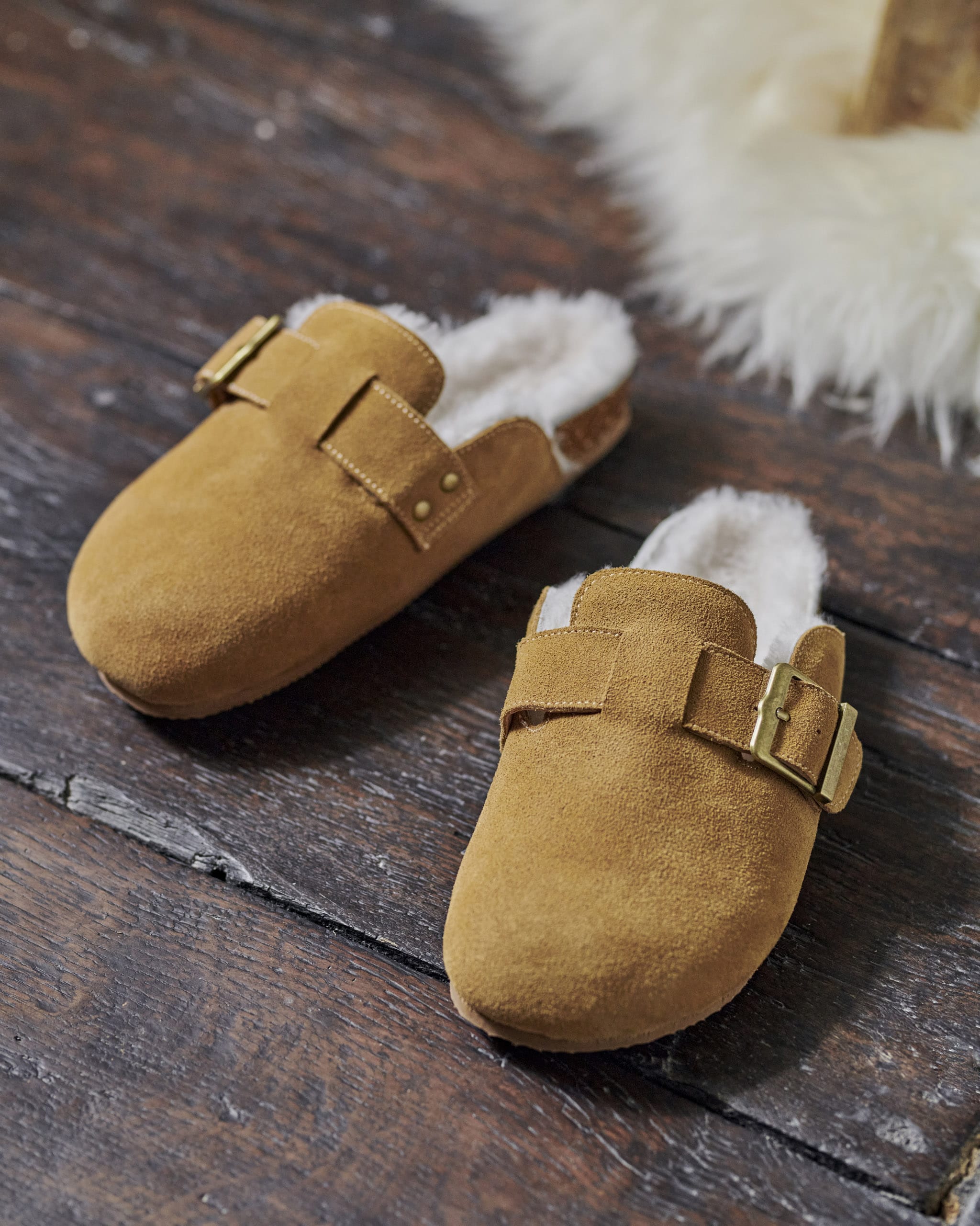 Chestnut | Sheepskin Footbed Slipper | WoolOvers US