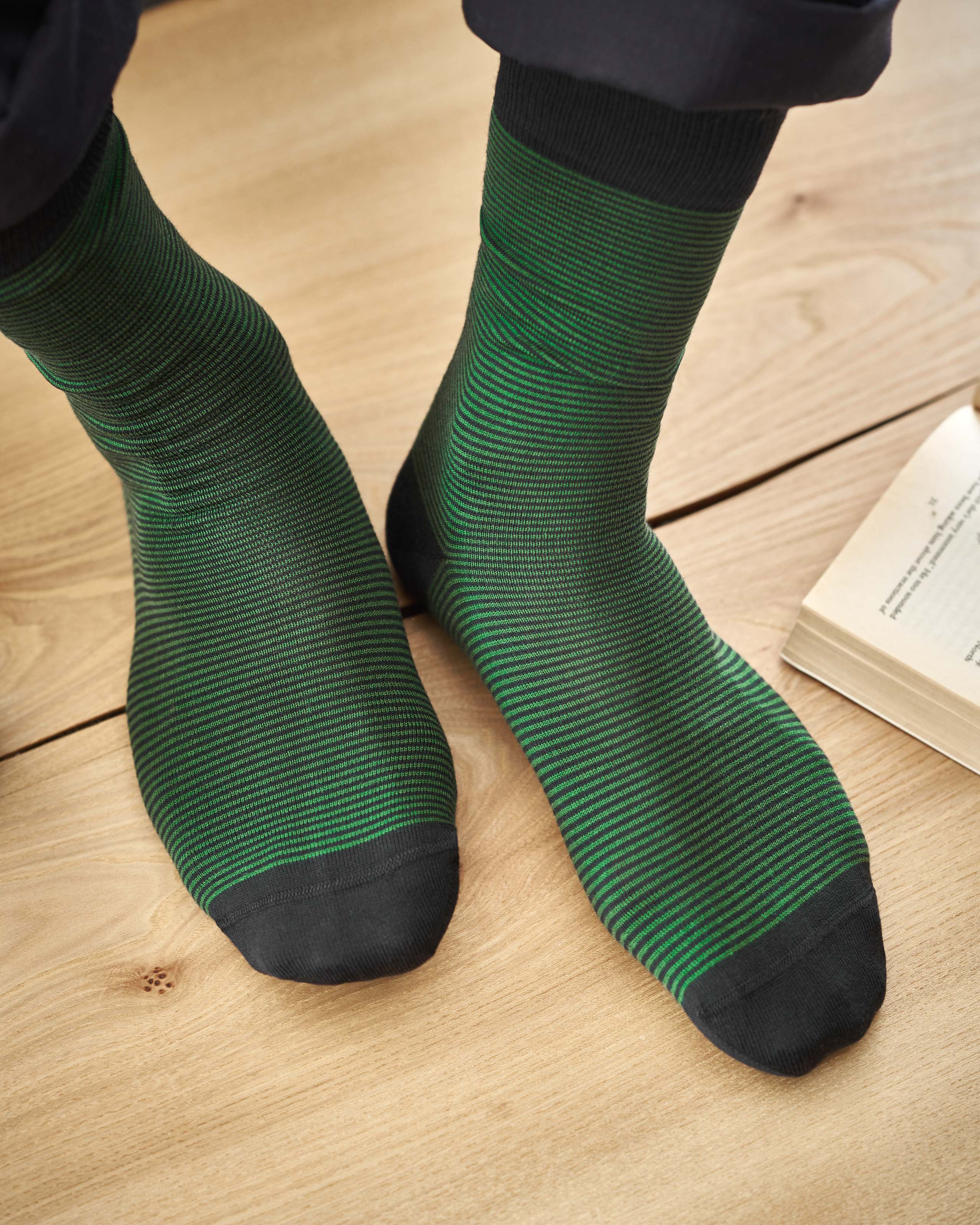 Stripe Supima Cotton Blend | Mens Stripe Pima Cotton Socks