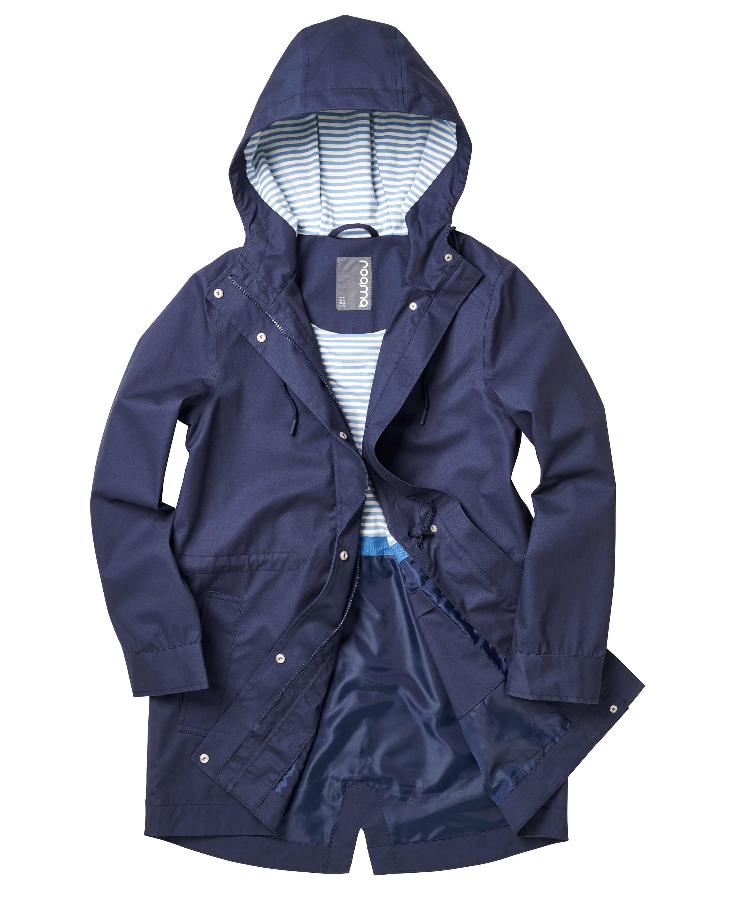 Marine | Ramble Raincoat | WoolOvers US