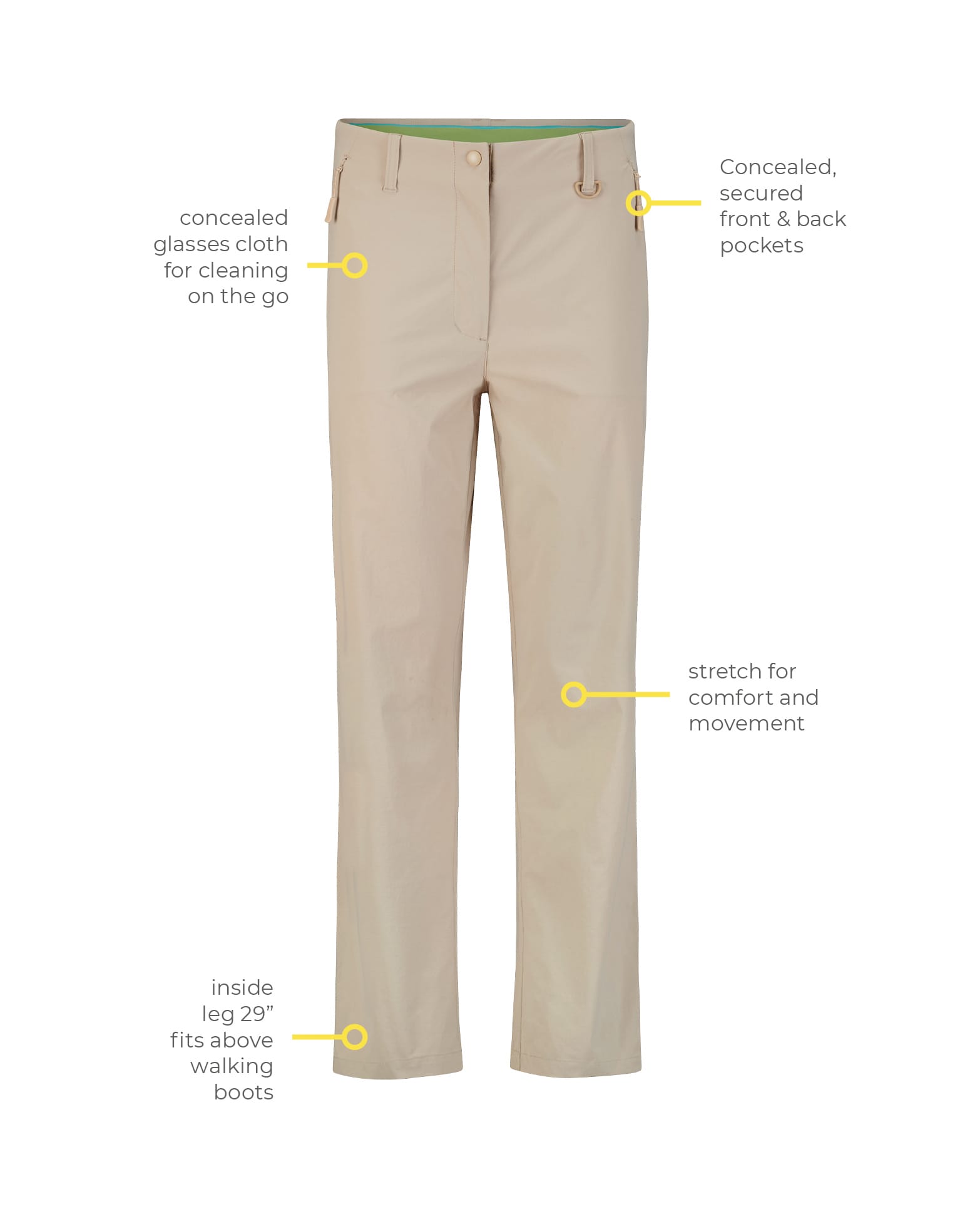 Stone | Explorer Trouser | WoolOvers UK