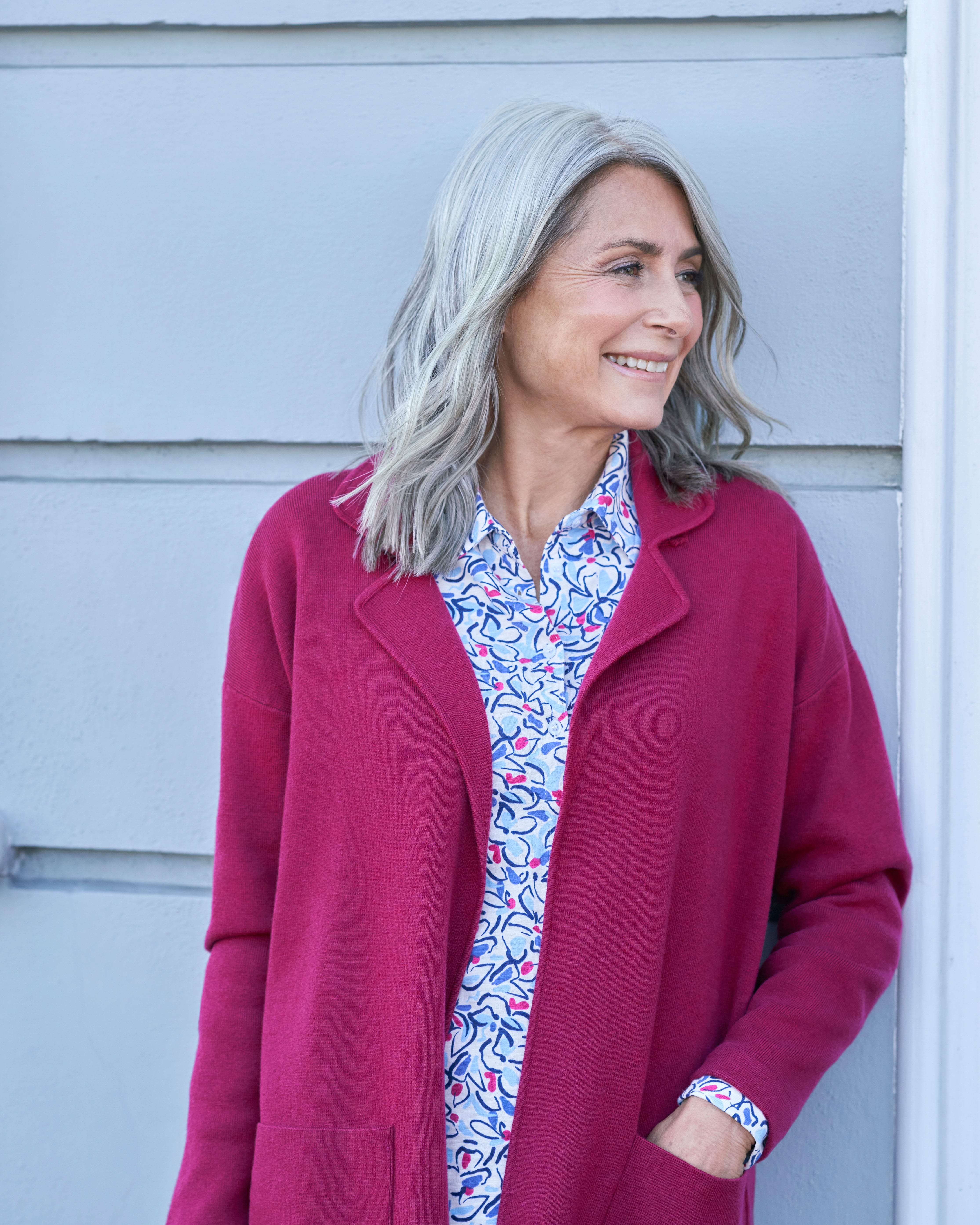 Berry Juice | Premium Weight Milano Knit Jacket | WoolOvers AU