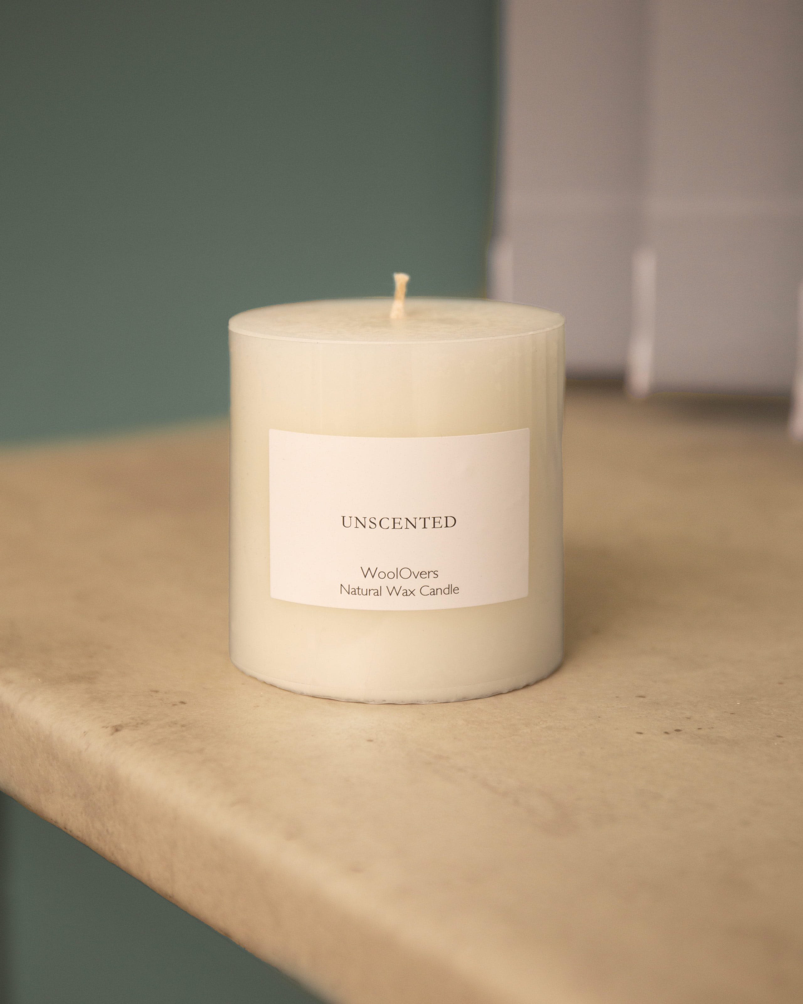 Neutral | Natural Pillar Candle | WoolOvers UK