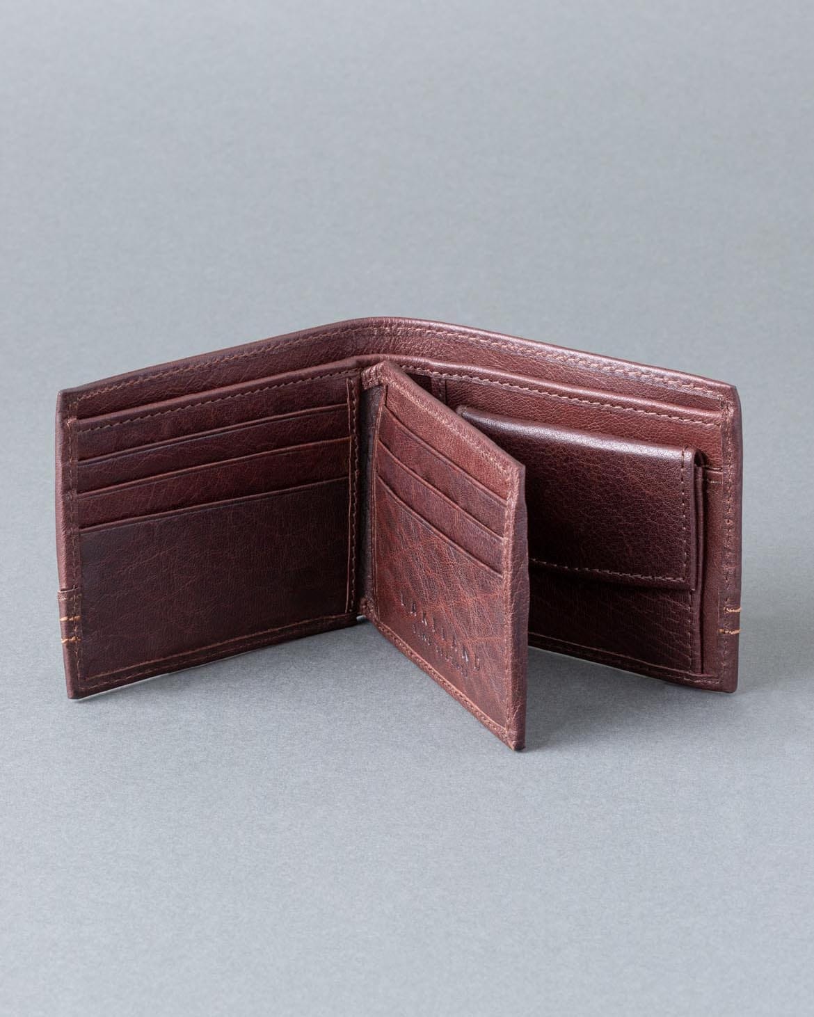 Brown | Keswick Leather Wallet | WoolOvers UK