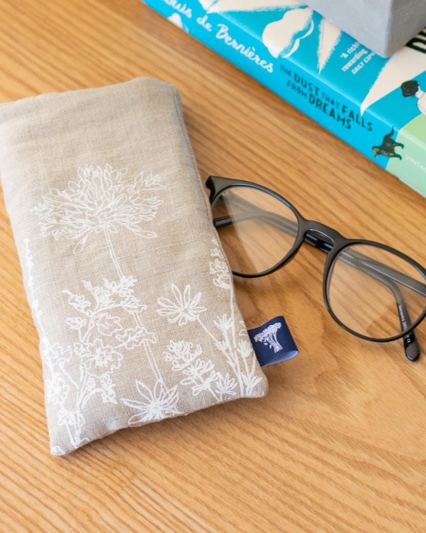 Natural | Linen Glasses Case | WoolOvers UK