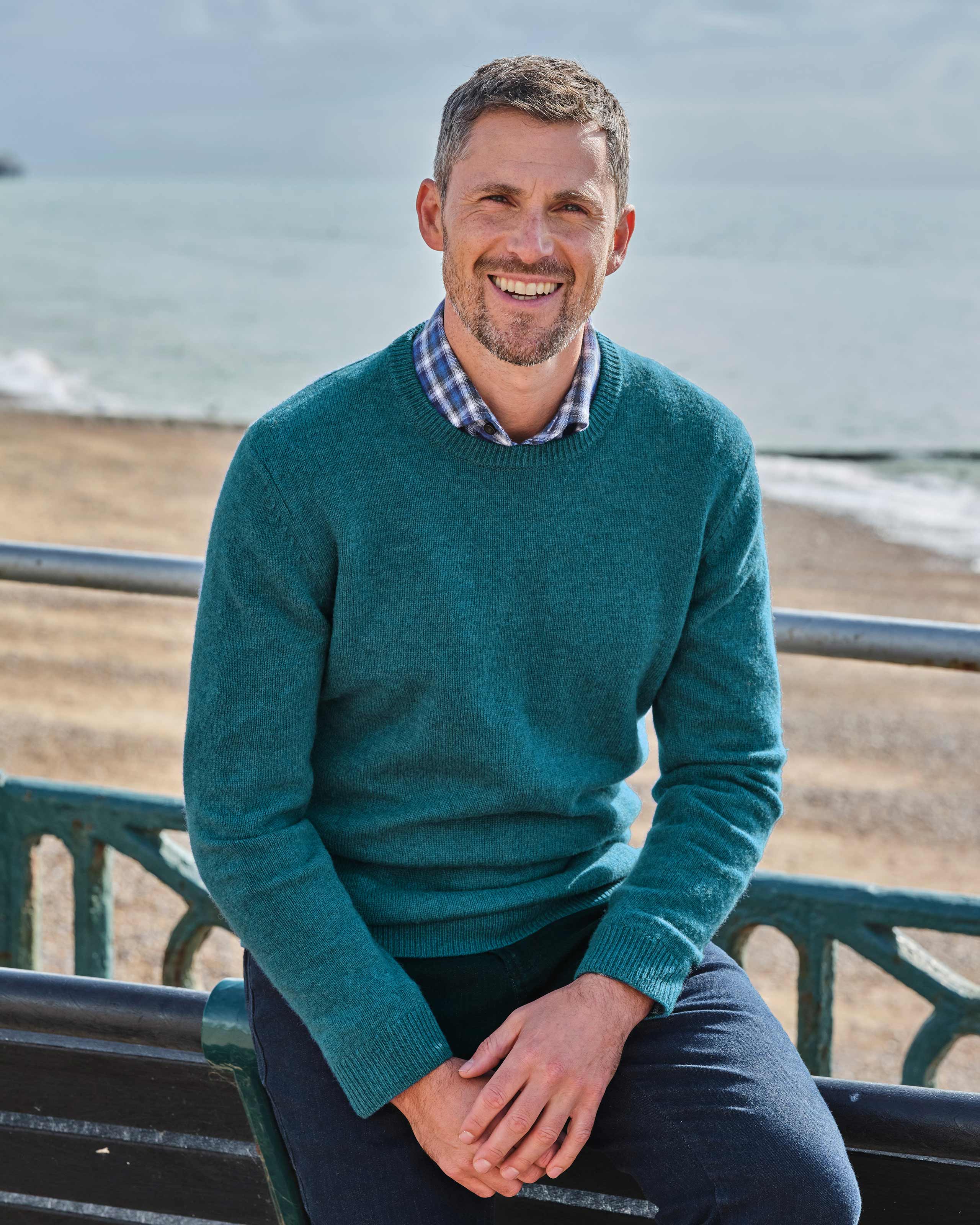 Men's Jumpers | Natural Men's Knitted Jumpers | WoolOvers AU