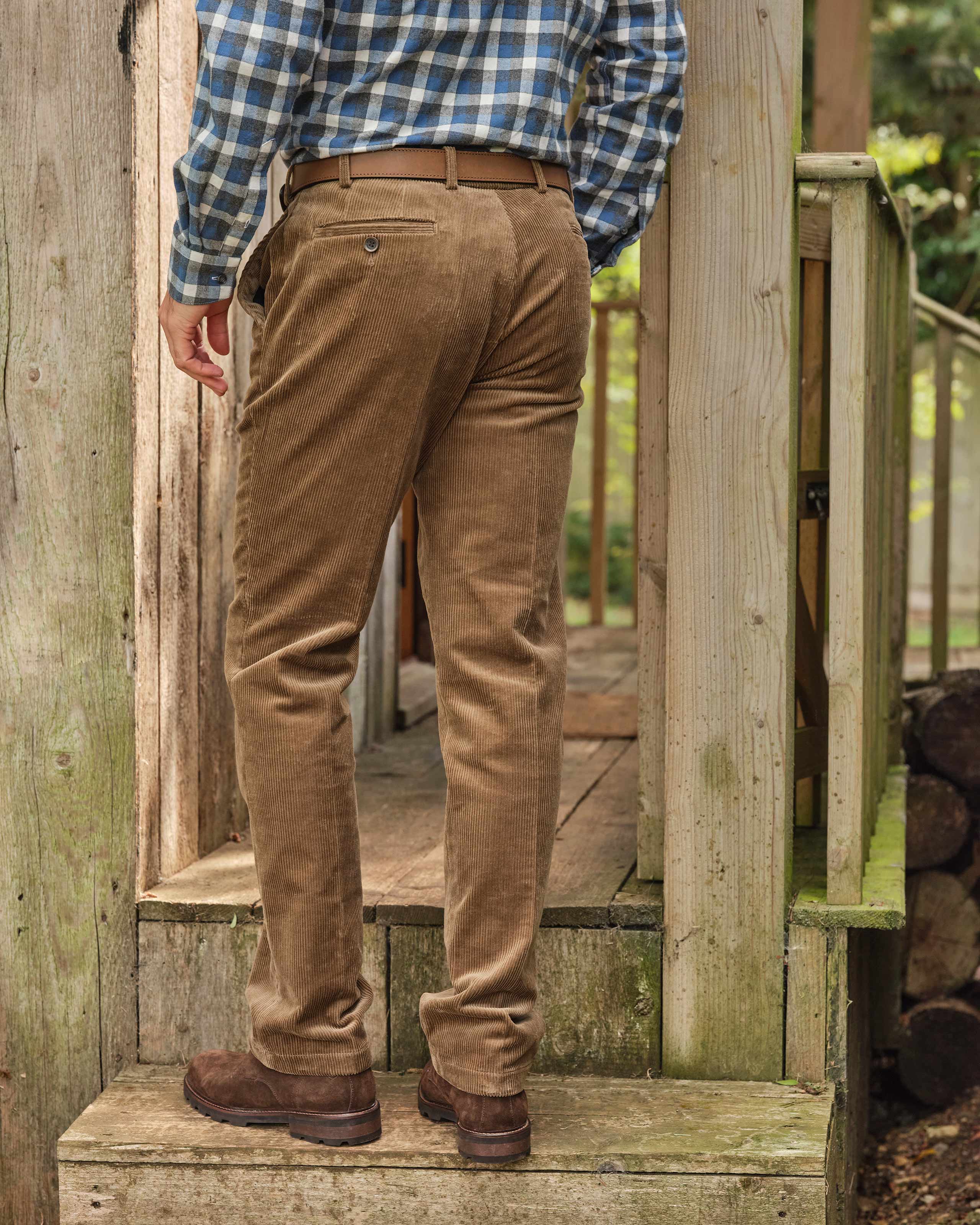 Camel | Ellroy Corduroy Trousers | WoolOvers UK