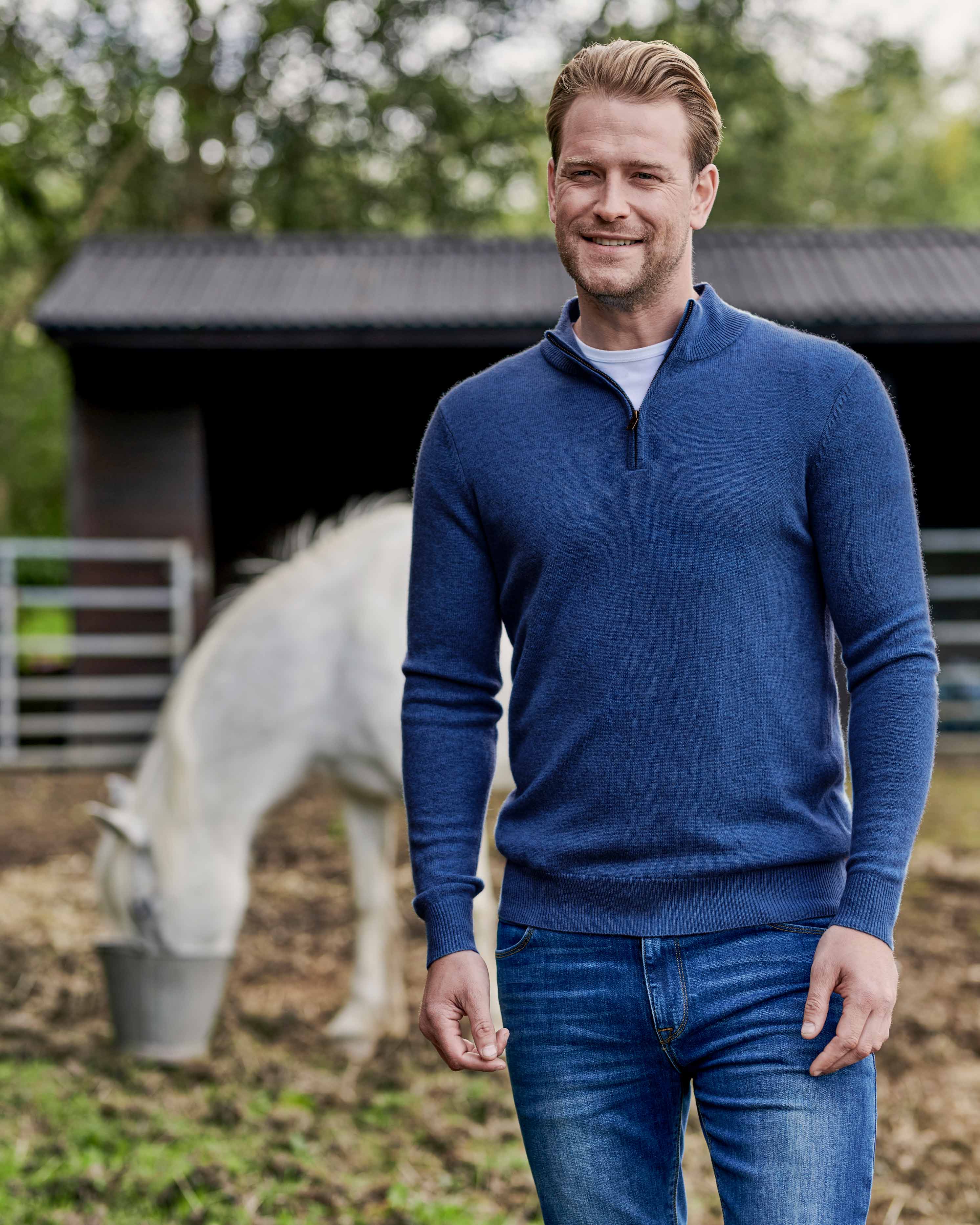 Men's Jumpers | Natural Men's Knitted Jumpers | WoolOvers AU