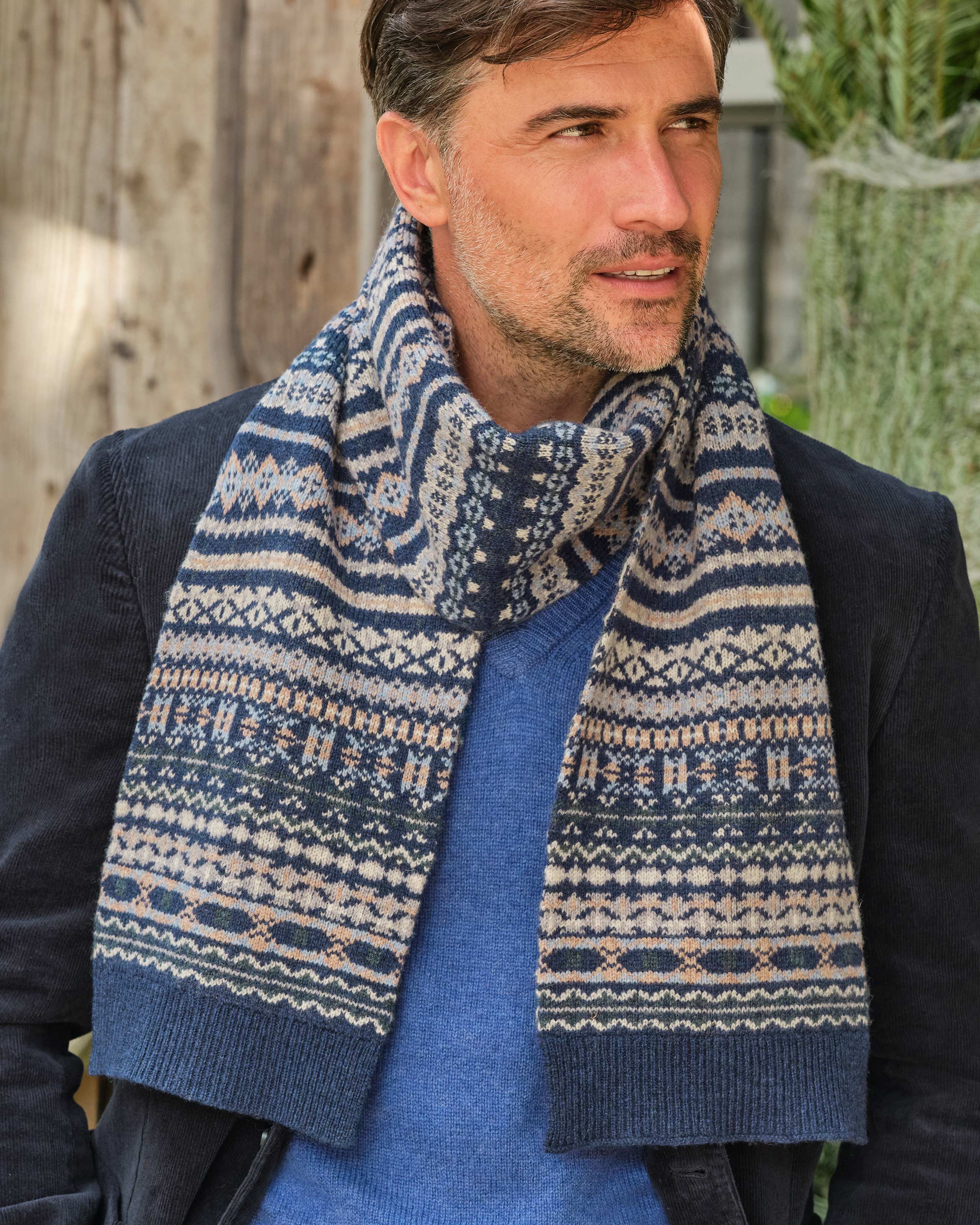 Mens Wool Scarf | WoolOvers UK